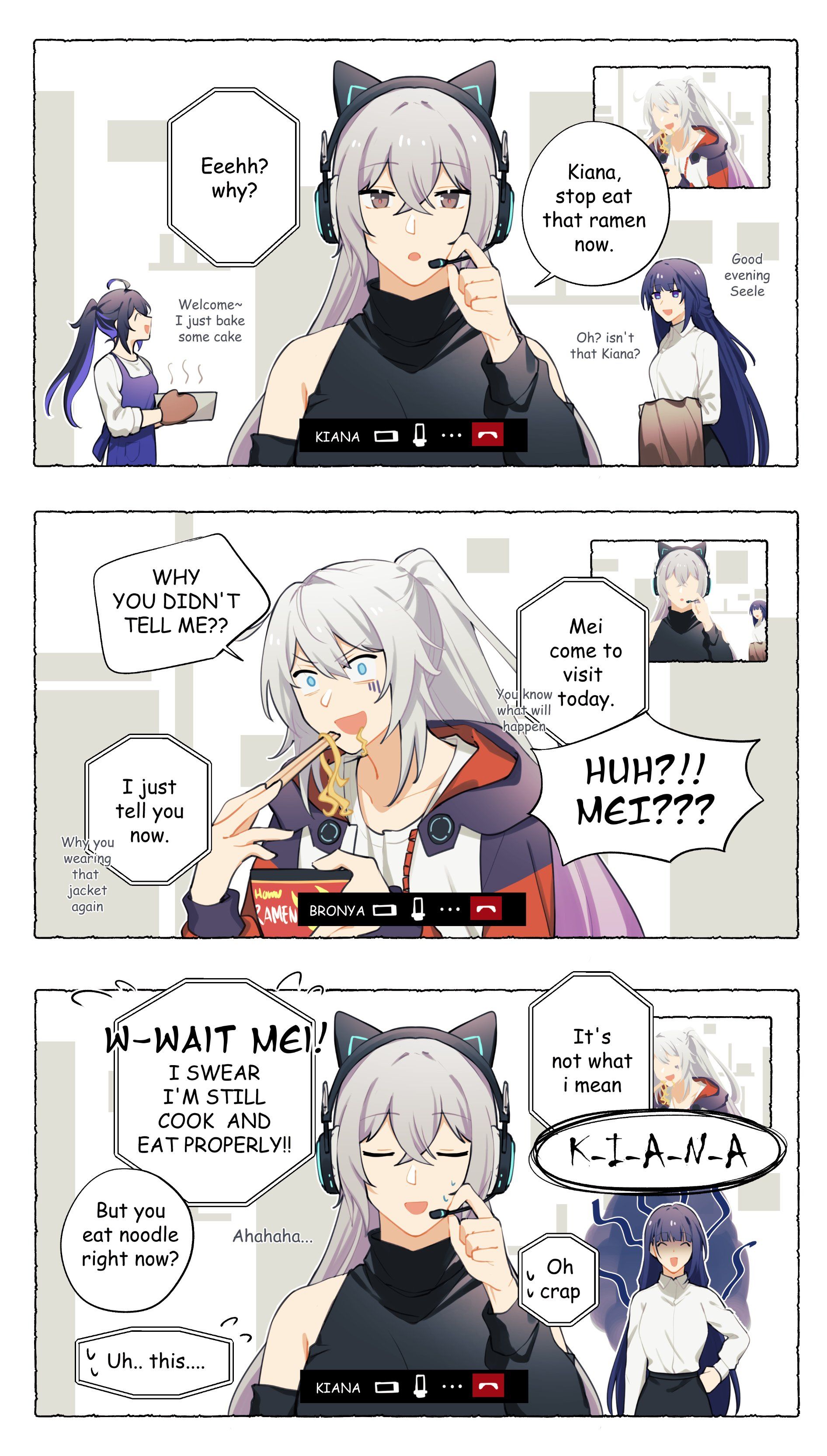the Comics became true, even as a goddess Kiana just can't win against ...