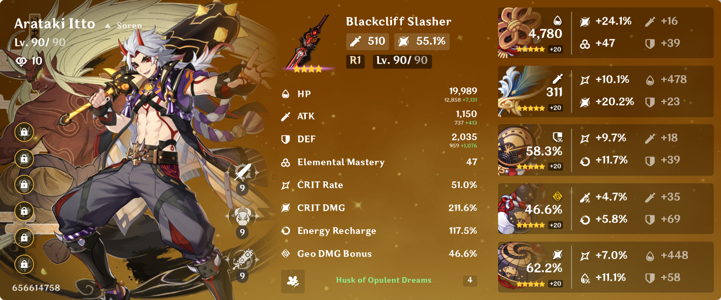 My pookies build + stats w/ whole team ult stacks + showcase dmg ...