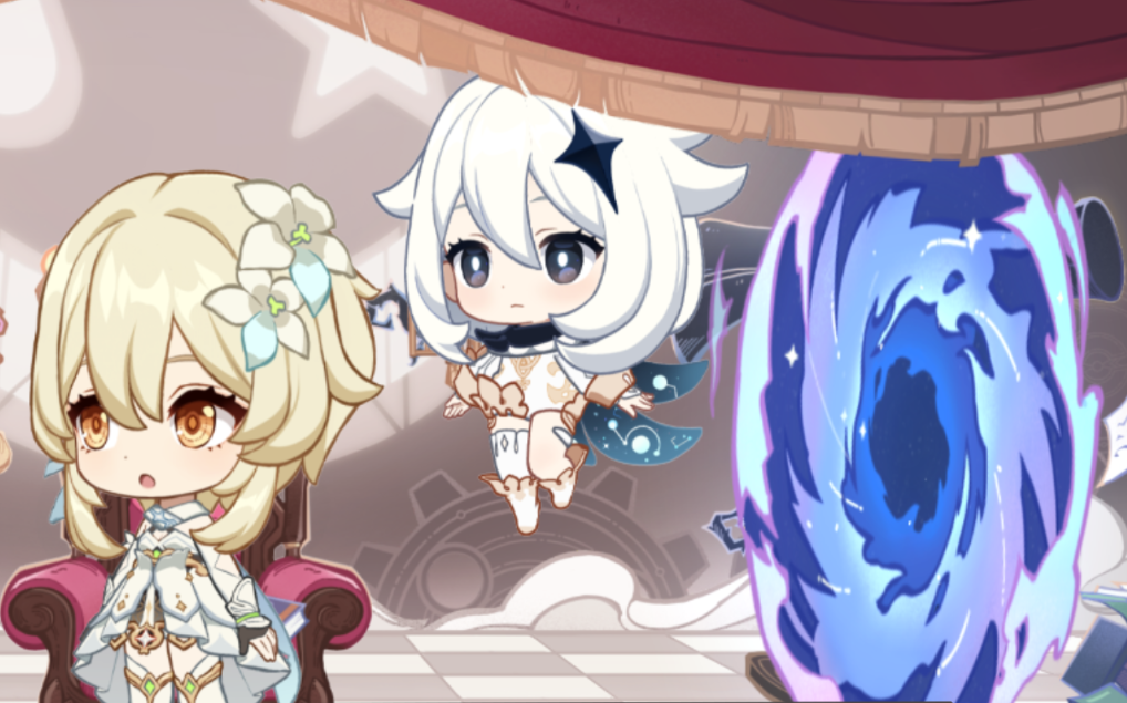 Rare reversed Lumine chibi in Lyney's web event? Genshin Impact | HoYoLAB