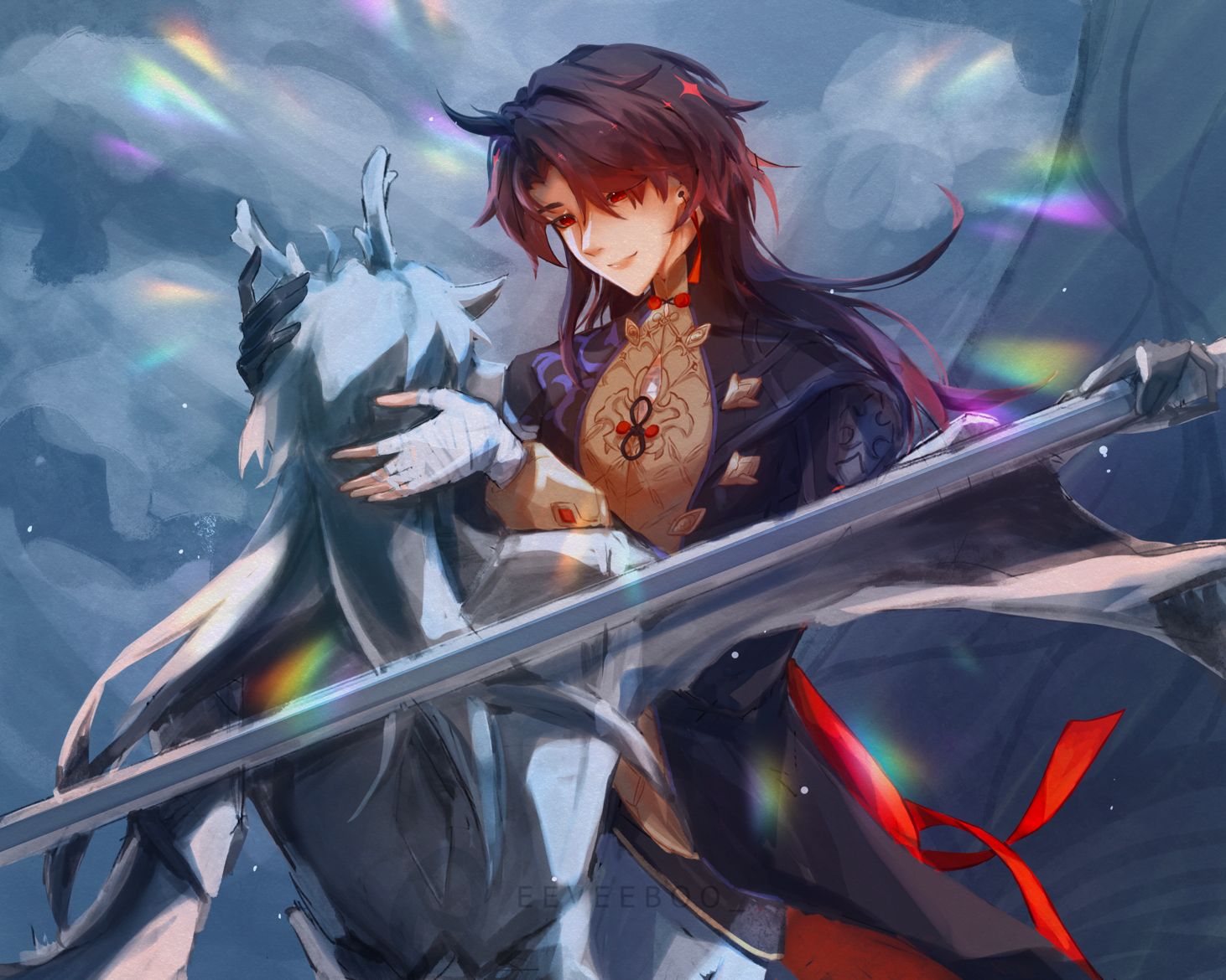 Blade and Danfeng’s statue Honkai: Star Rail | HoYoLAB