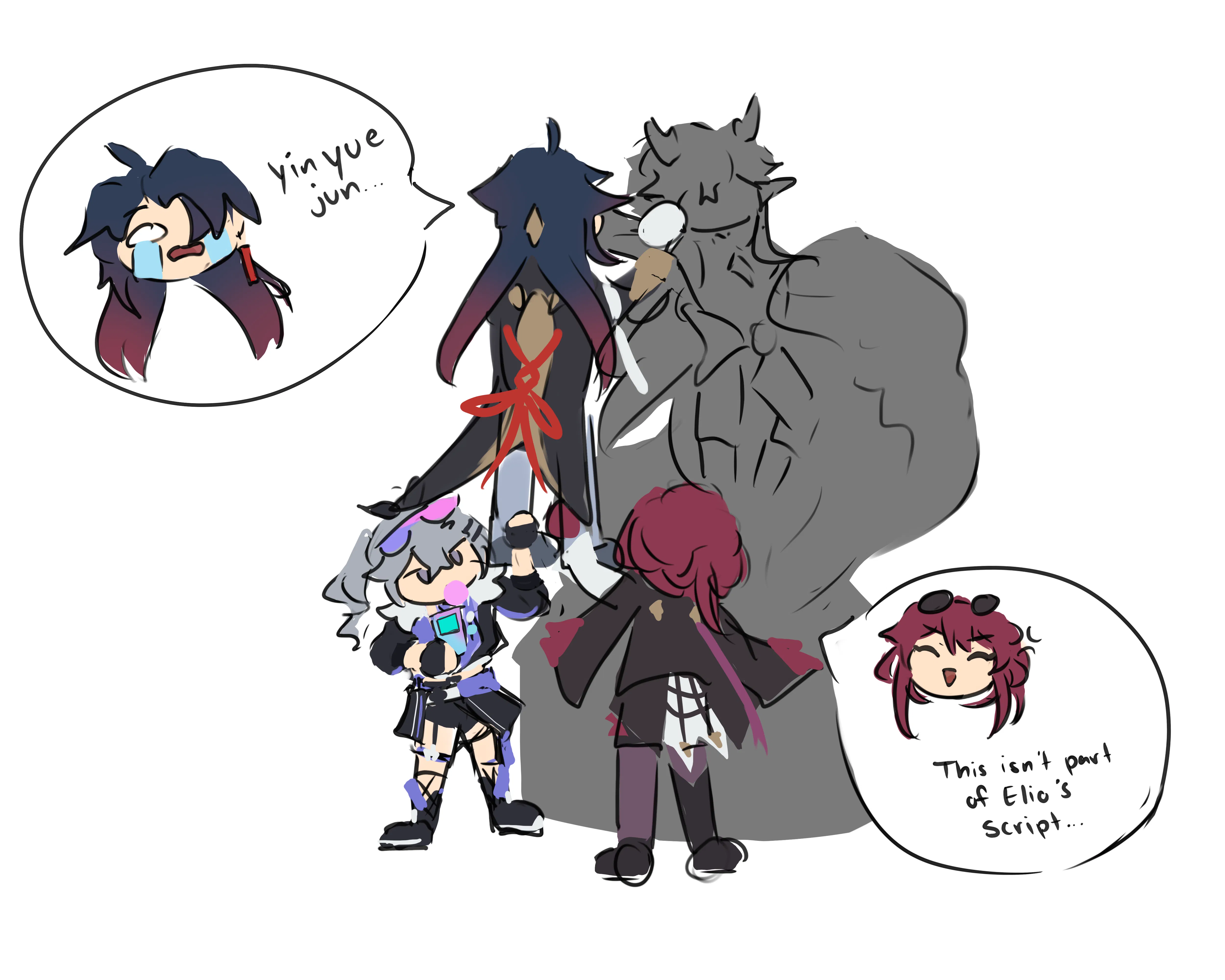 Blade and Danfeng’s statue Honkai: Star Rail | HoYoLAB