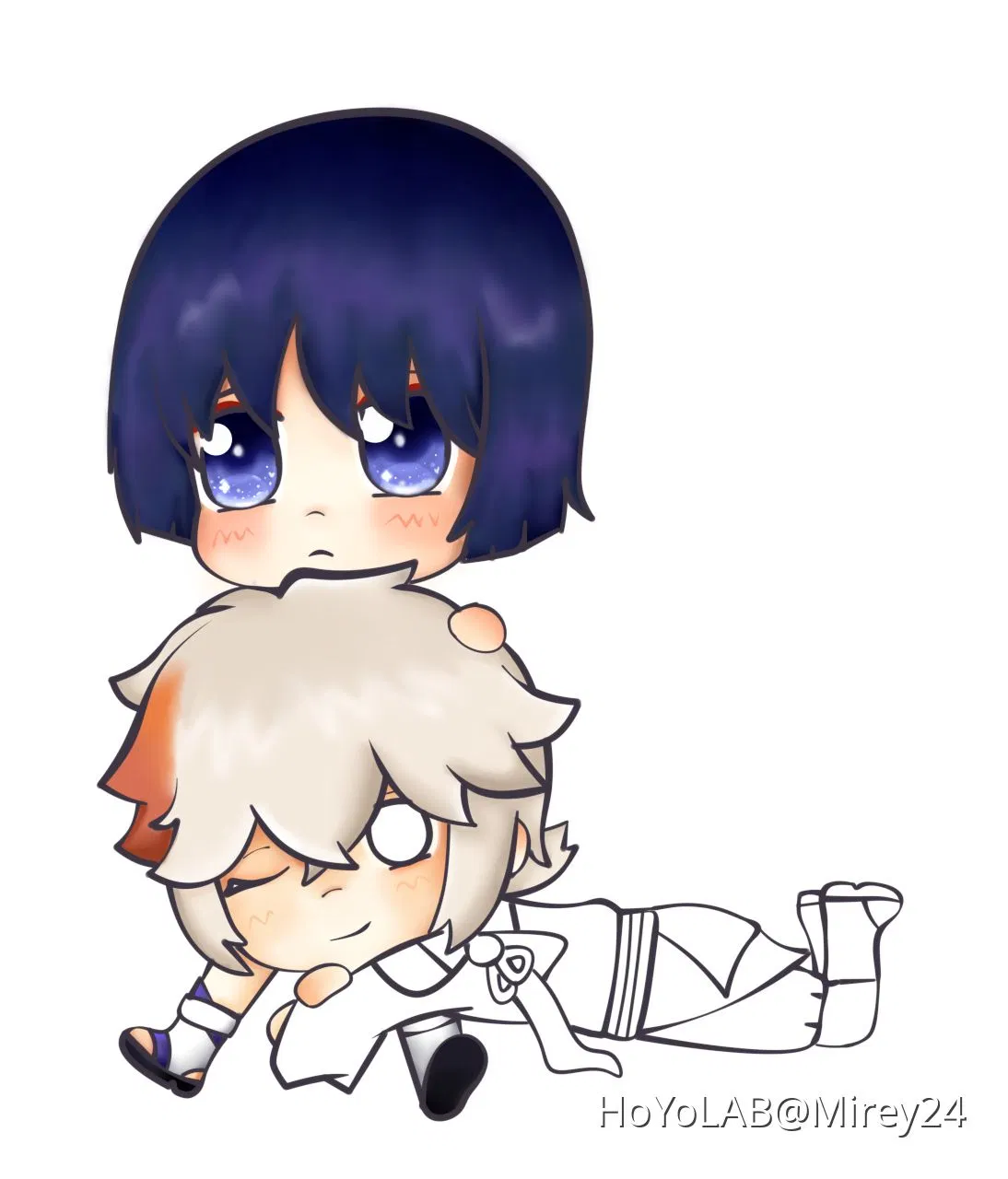 Dibujito de scara y kazu Genshin Impact | HoYoLAB