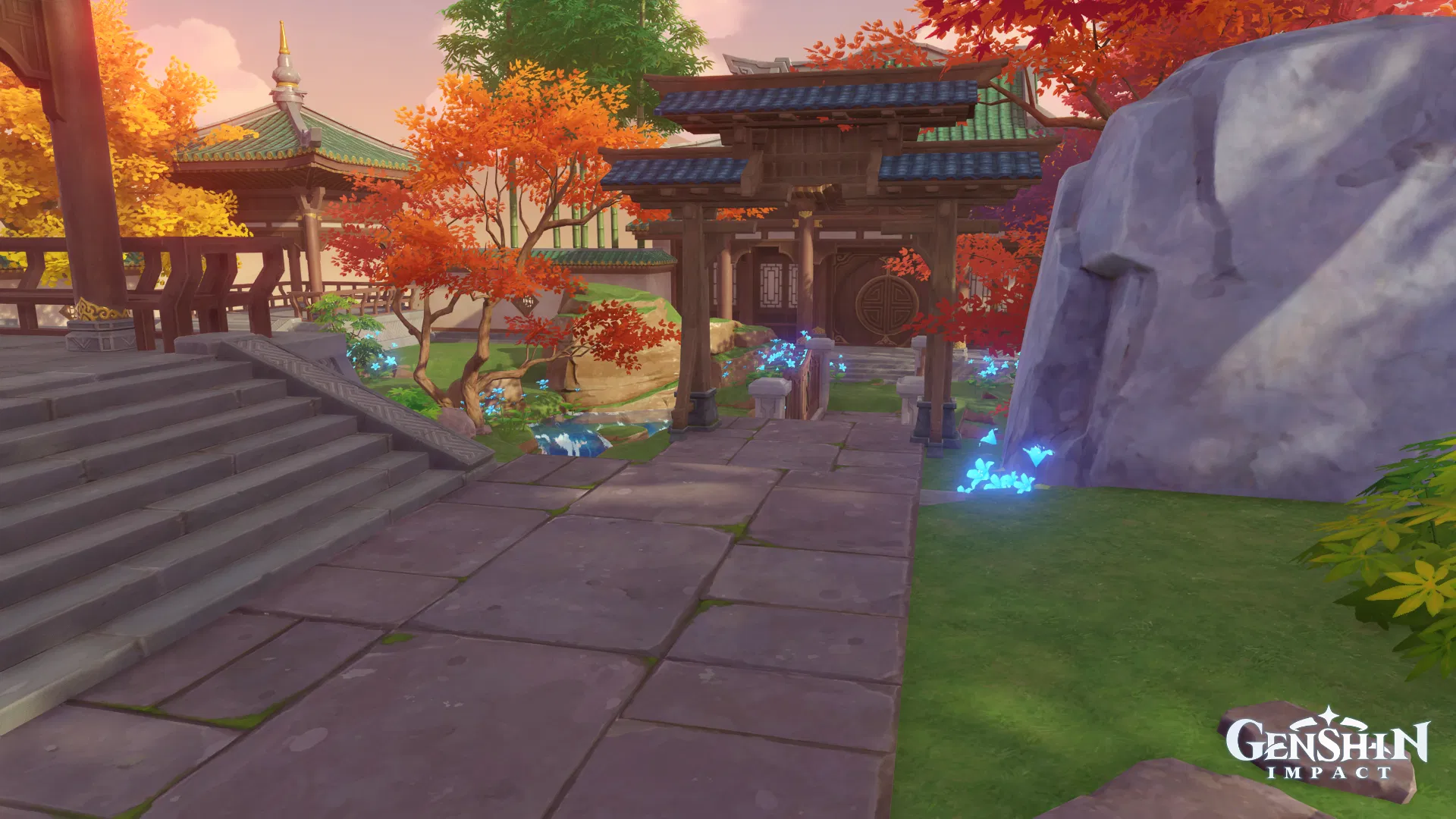 Oriental Garden - Liyue House Planted with Maples [replica id ...