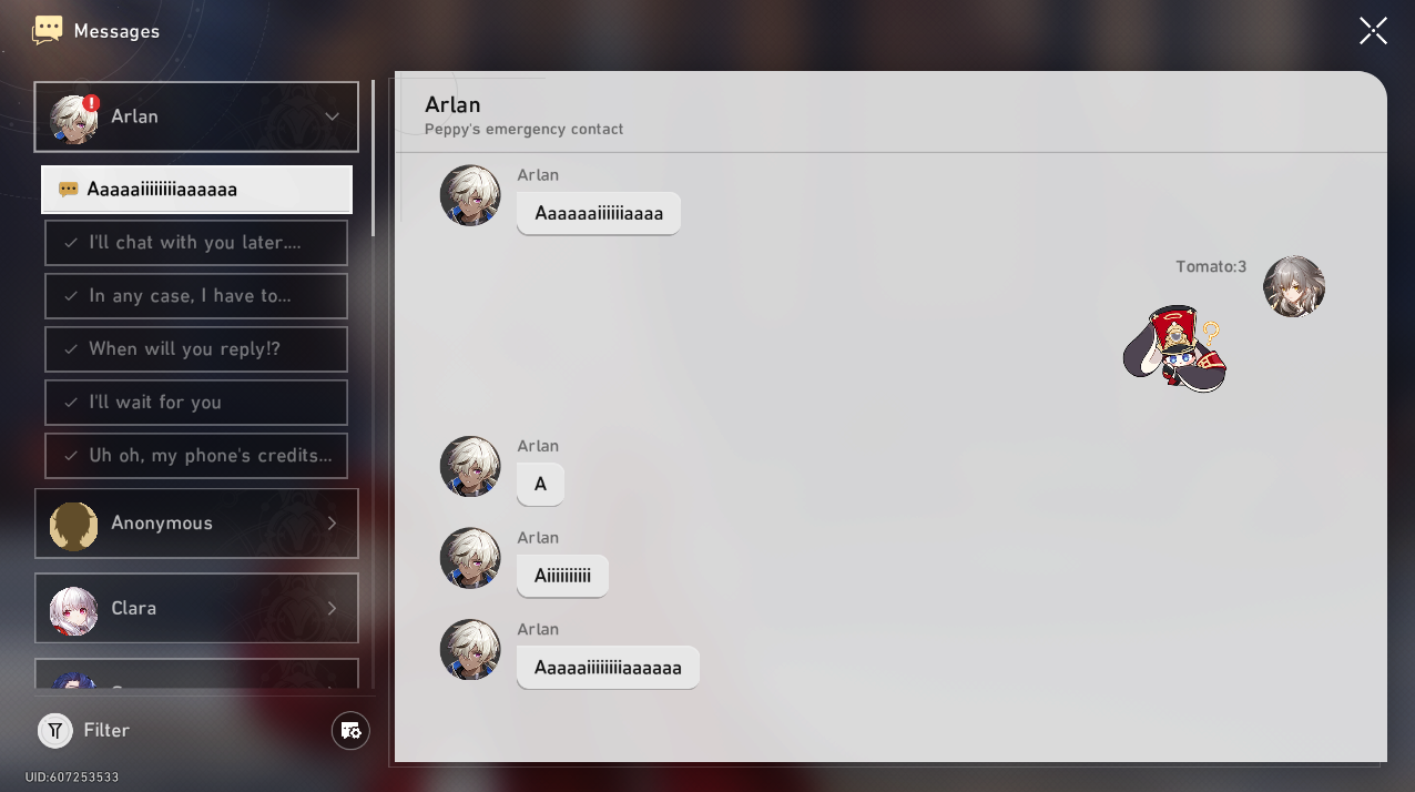 My Favorite Text Interaction So Far Honkai: Star Rail | HoYoLAB