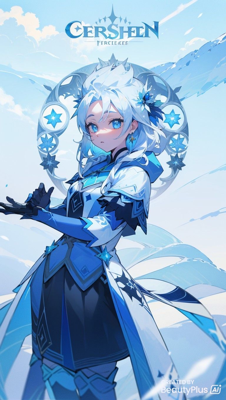 version Cryo character by Ai. can you Guess the character? Genshin ...
