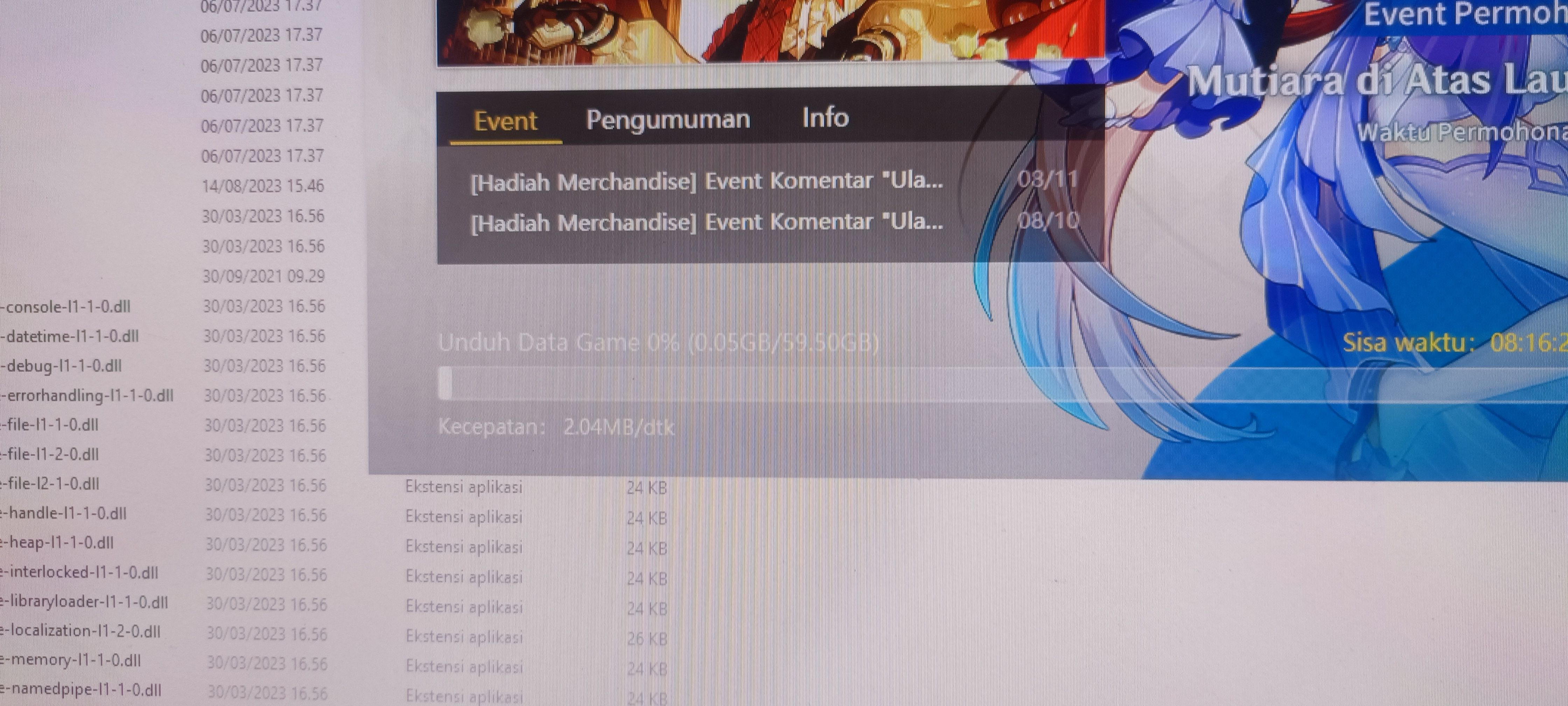 di pc malah minta download ulang 59gb🥲🥲 Genshin Impact | HoYoLAB