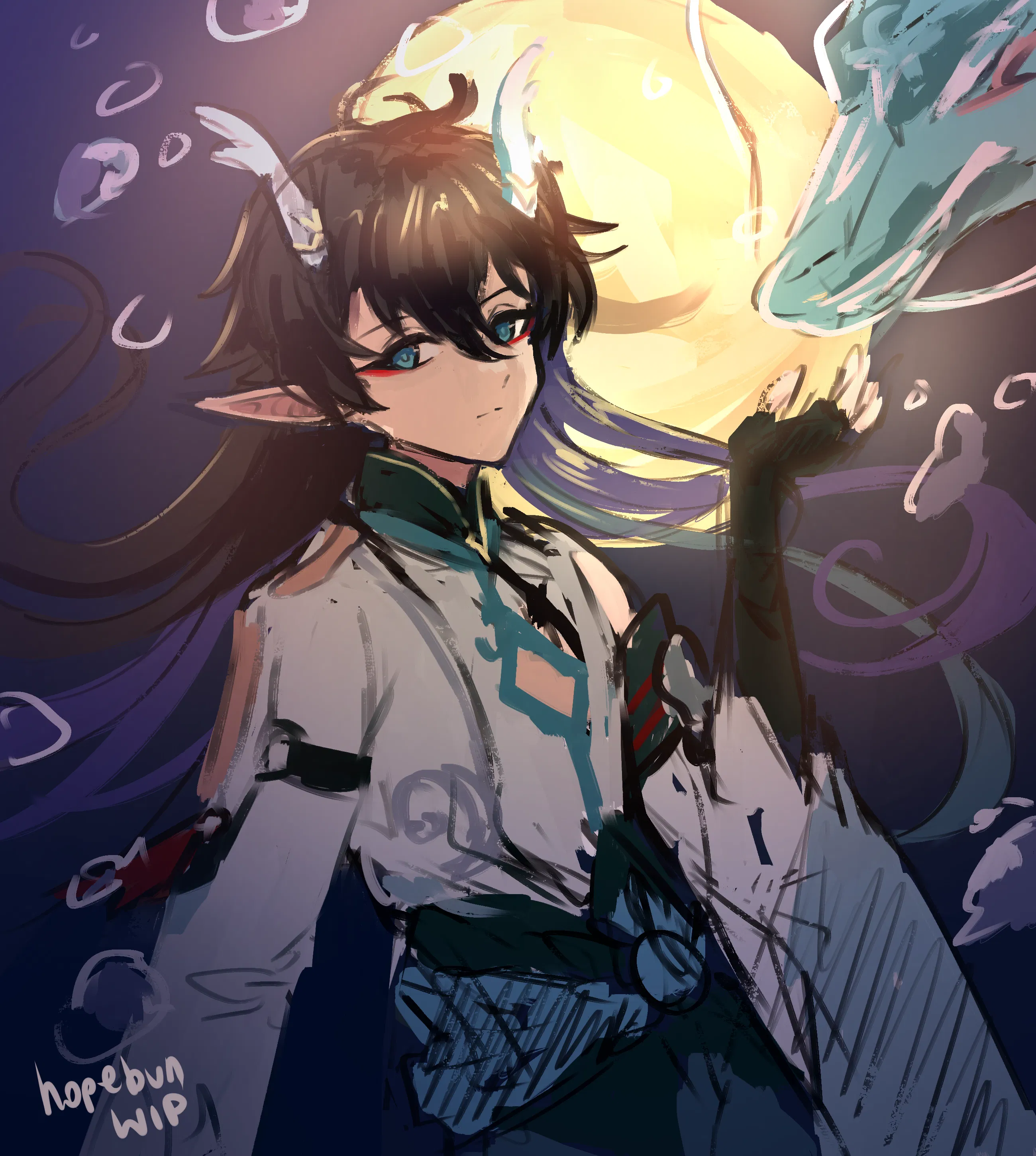 Dan Heng • Imbibitor Lunae 🐉 (wip fanart!) Honkai: Star Rail | HoYoLAB