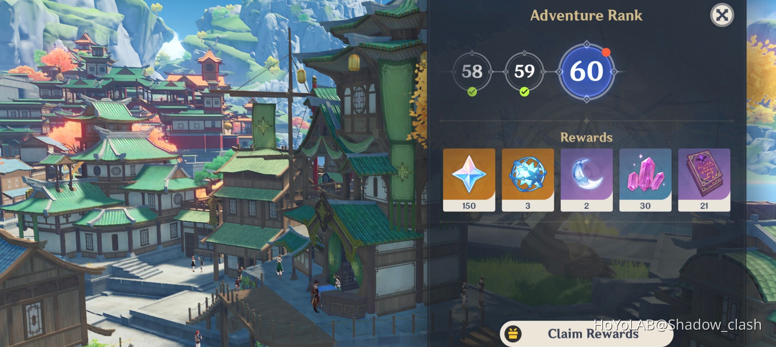 Adventure Rank 60 Genshin Impact | HoYoLAB