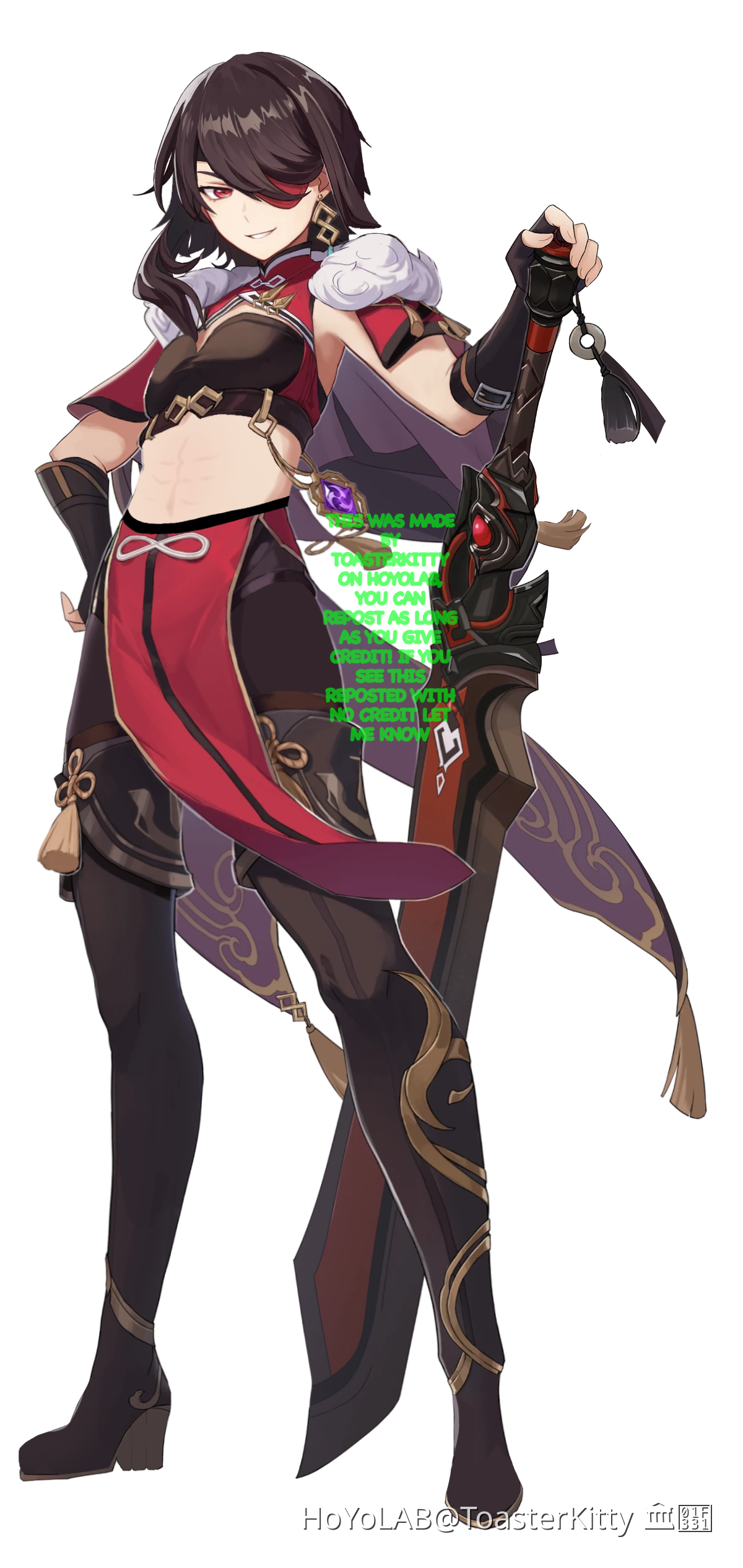 Beidou Gender swap but idk what I’m doing so it looks more like a ...