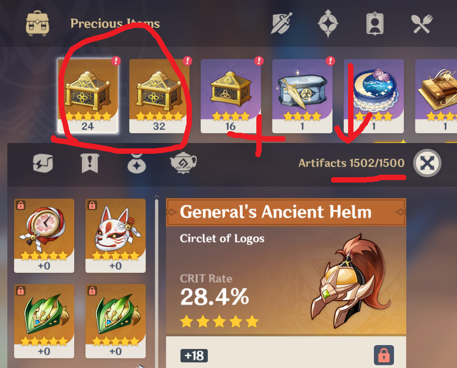 We need more artifact space. Genshin Impact | HoYoLAB