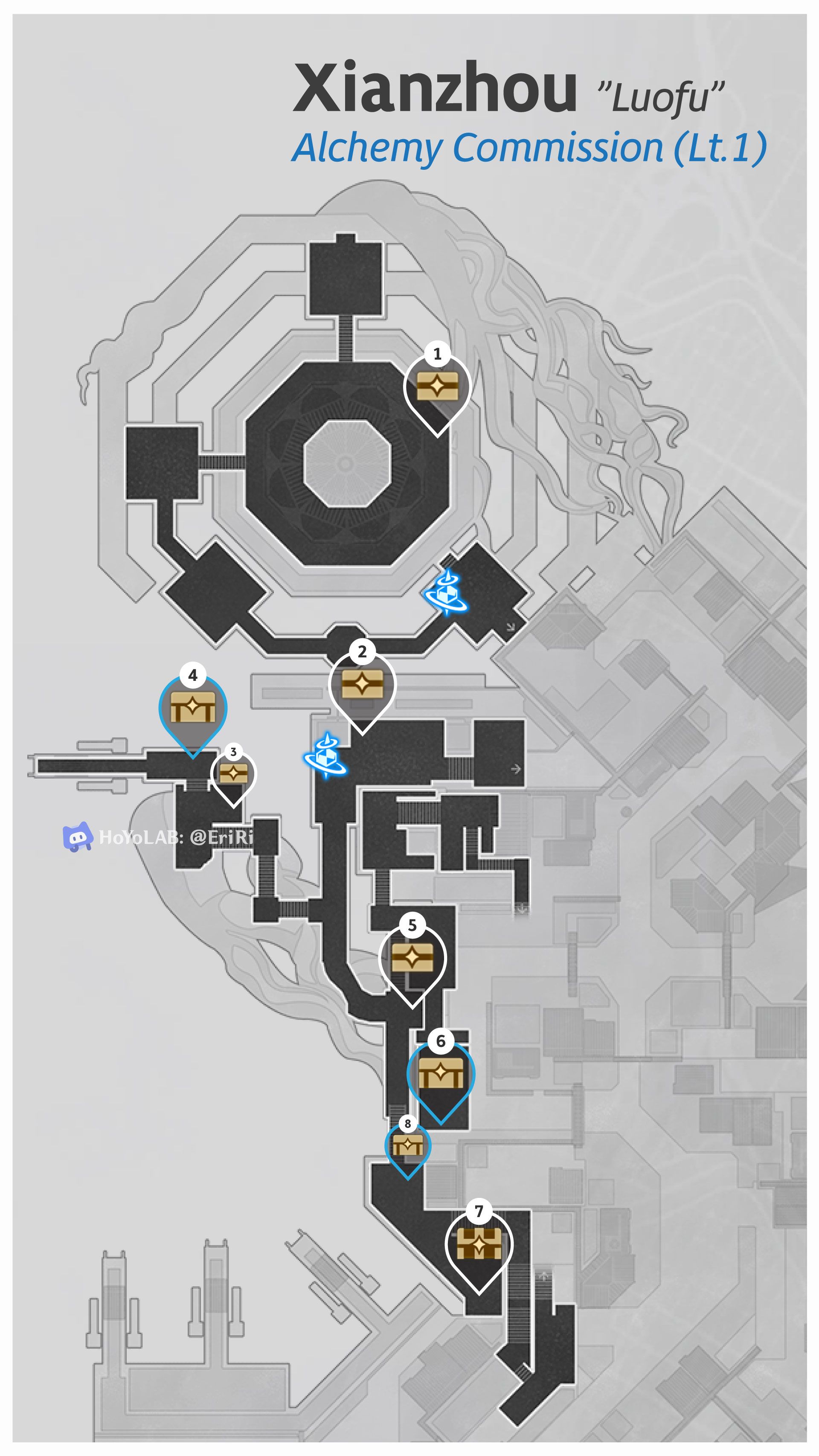 [Guide] Semua Lokasi Peti Harta di Alchemy Commission! Xianzhou Luofu ...