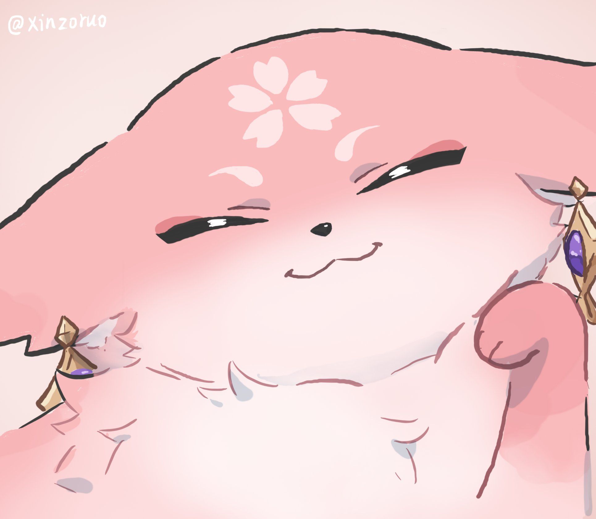 yae miko Recolor!( the recolor is mine, the original picture is ...