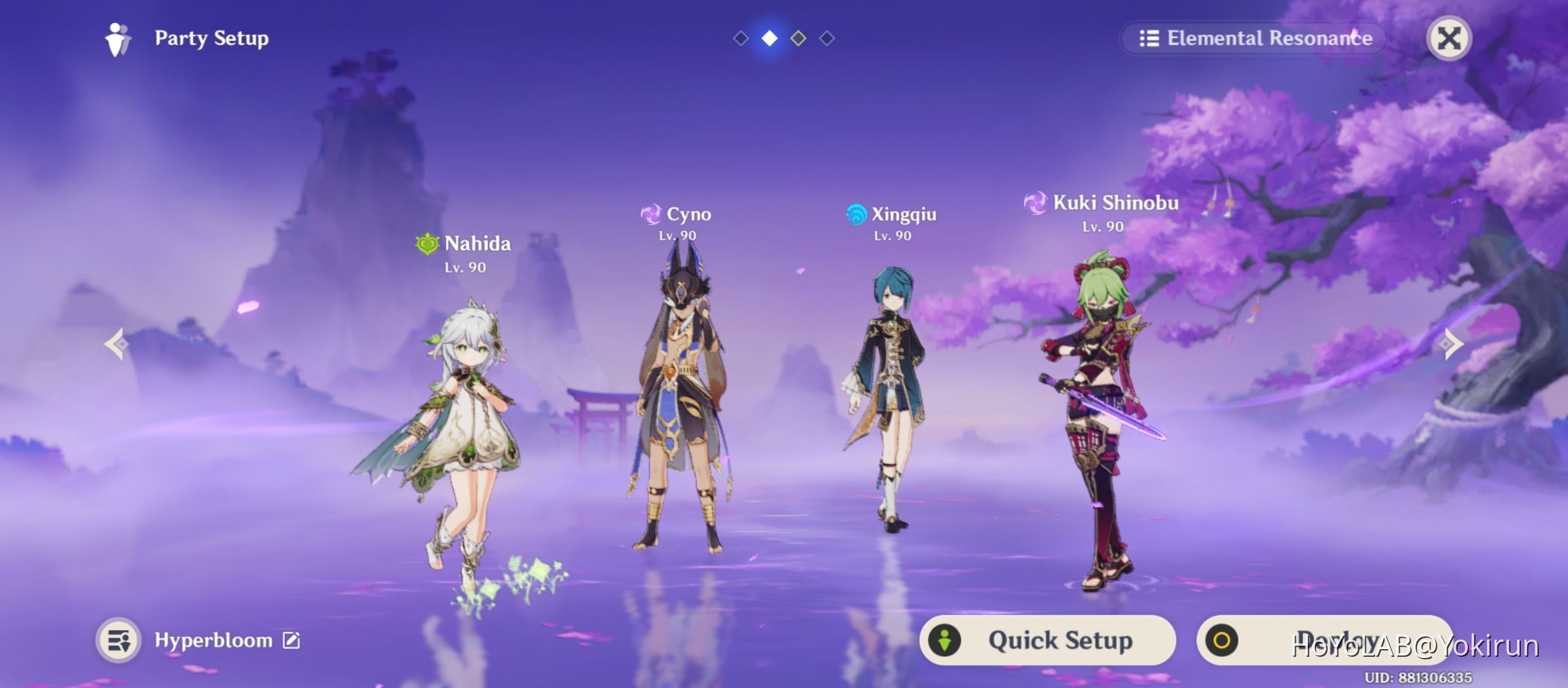 New party menu Genshin Impact | HoYoLAB