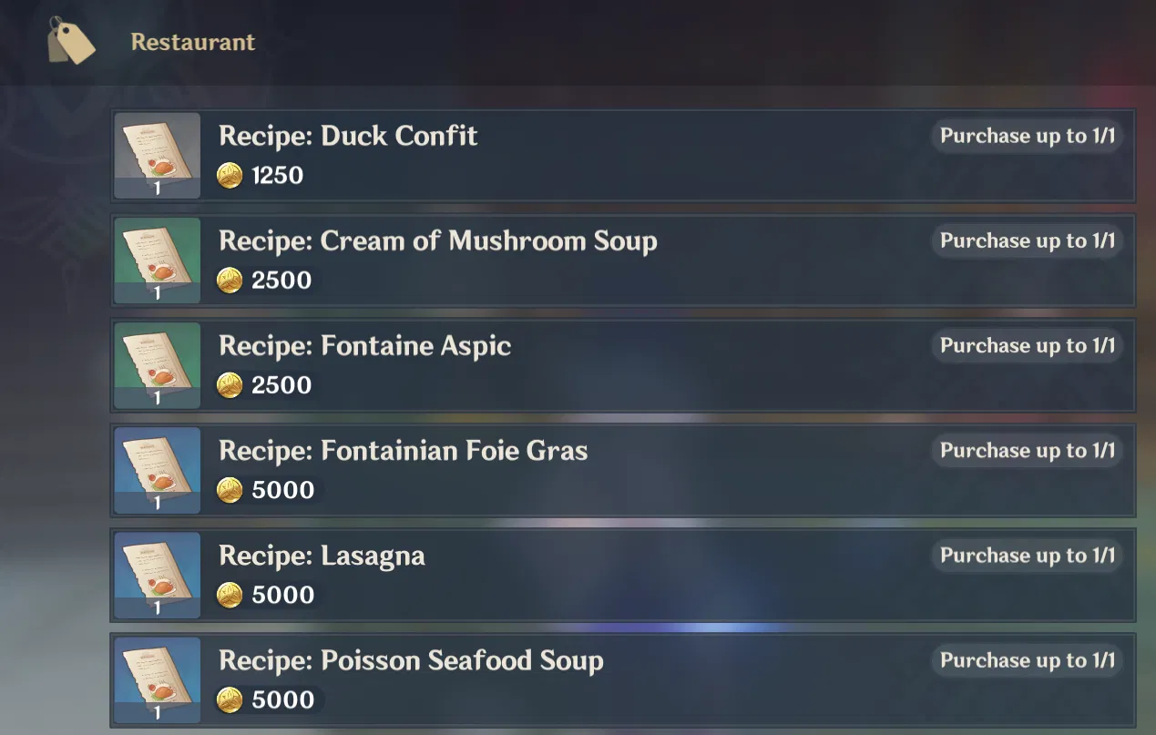 [Version 4.0] All New Recipes and Food Genshin Impact | HoYoLAB
