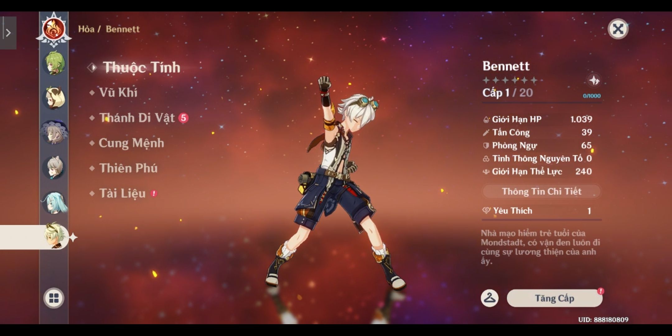 bennett C1 build như nào Genshin Impact | HoYoLAB