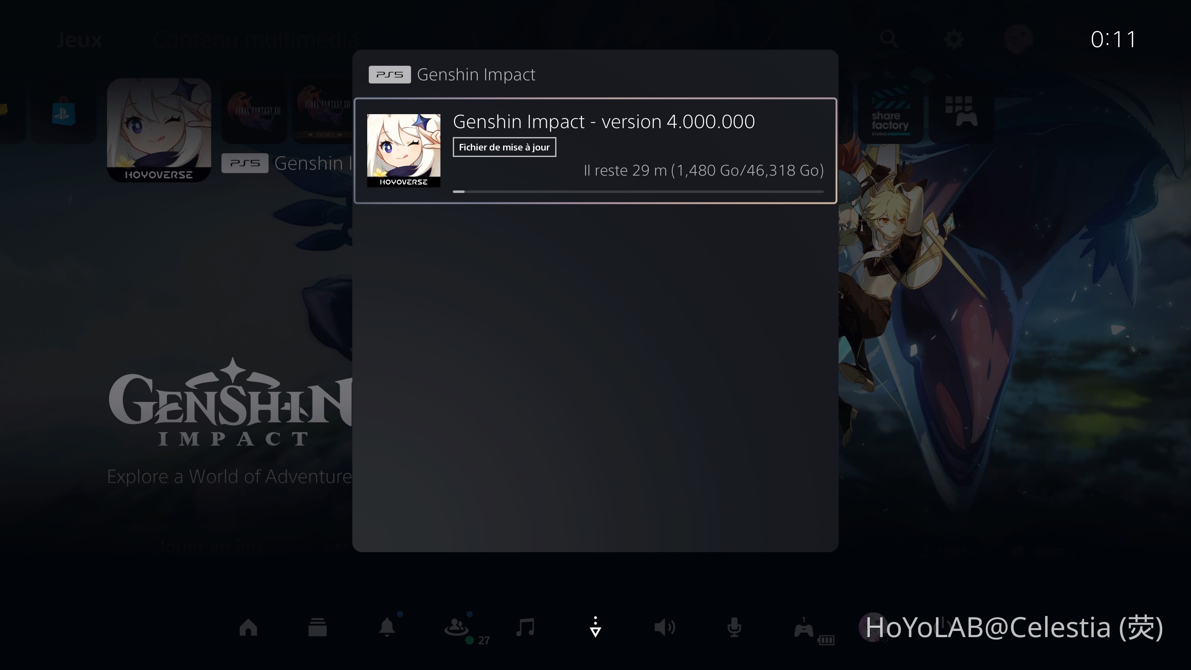 Pour ceux qui ont la PS5 comme moi vous pouvez pre-dl la version 4.0 Genshin Impact | HoYoLAB