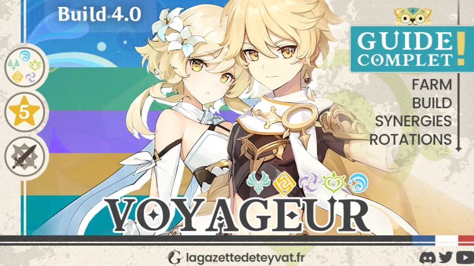 [Guides pour la version 4.0] Tous les éléments du Voyageur (Anémo, Géo, Électro, Dendro, Hydro ...