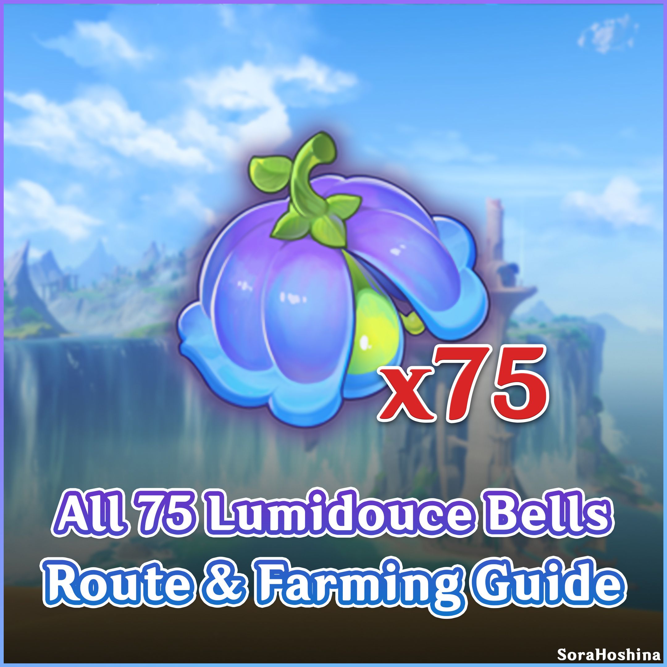 [V4.0] All 75 Lumidouce Bells Route & Farming Guide Genshin Impact ...