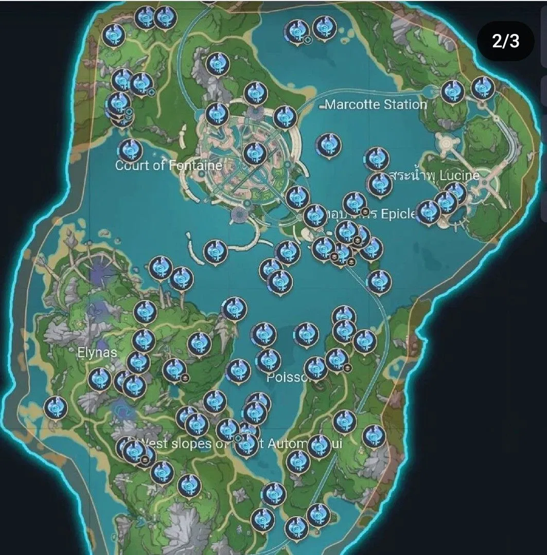 FONTAINE MAP GUIDE Genshin Impact | HoYoLAB
