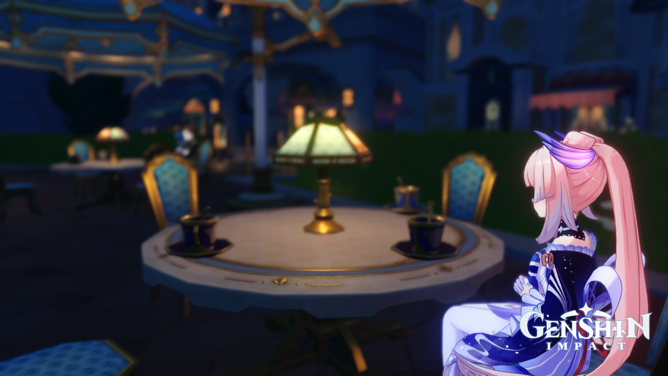 Outdoor Cafe at Fontaine Genshin Impact | HoYoLAB