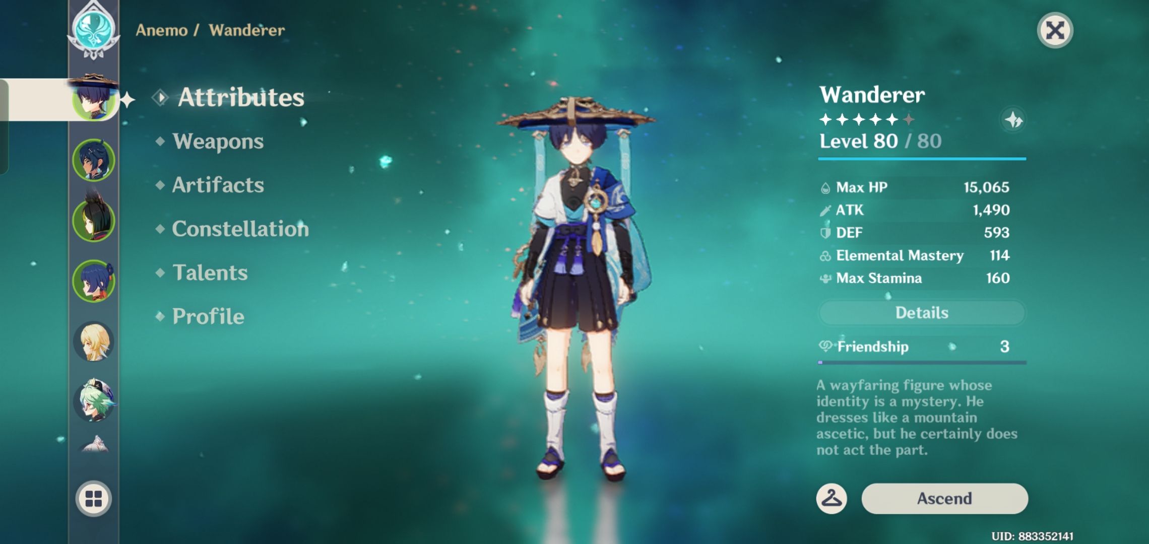 wandererr Genshin Impact | HoYoLAB