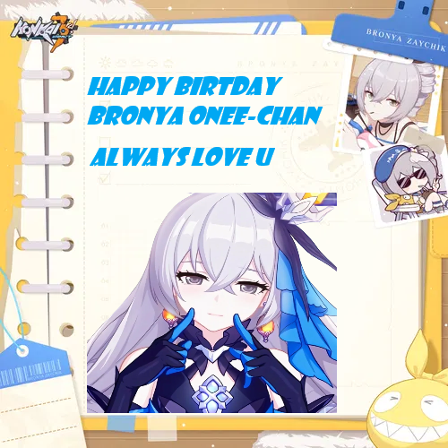 happy birthday bronya Honkai Impact 3rd | HoYoLAB