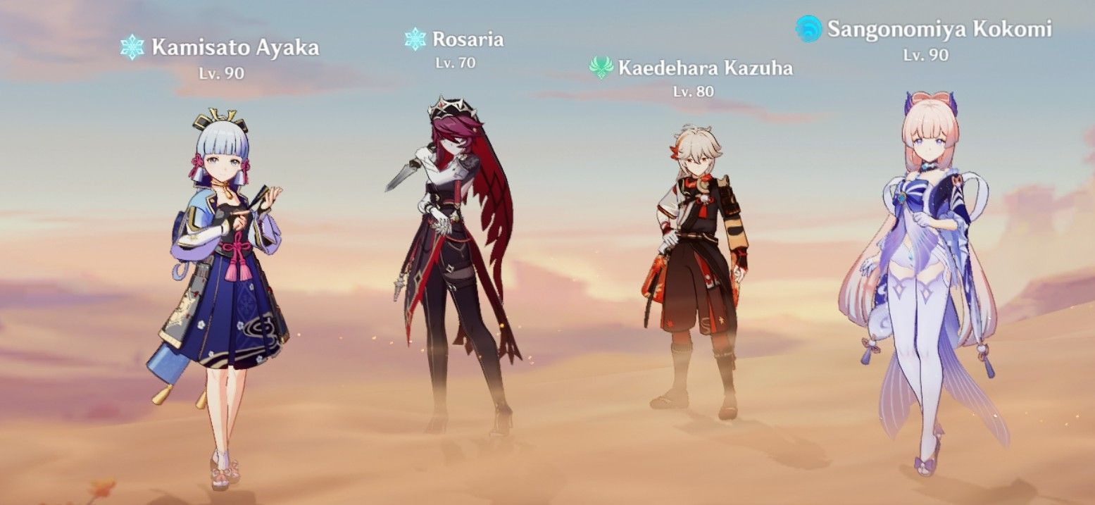 Freeze team completed Genshin Impact | HoYoLAB