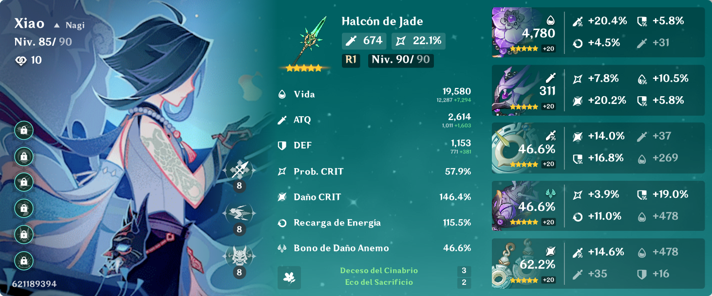 Xiao build ;> Genshin Impact | HoYoLAB