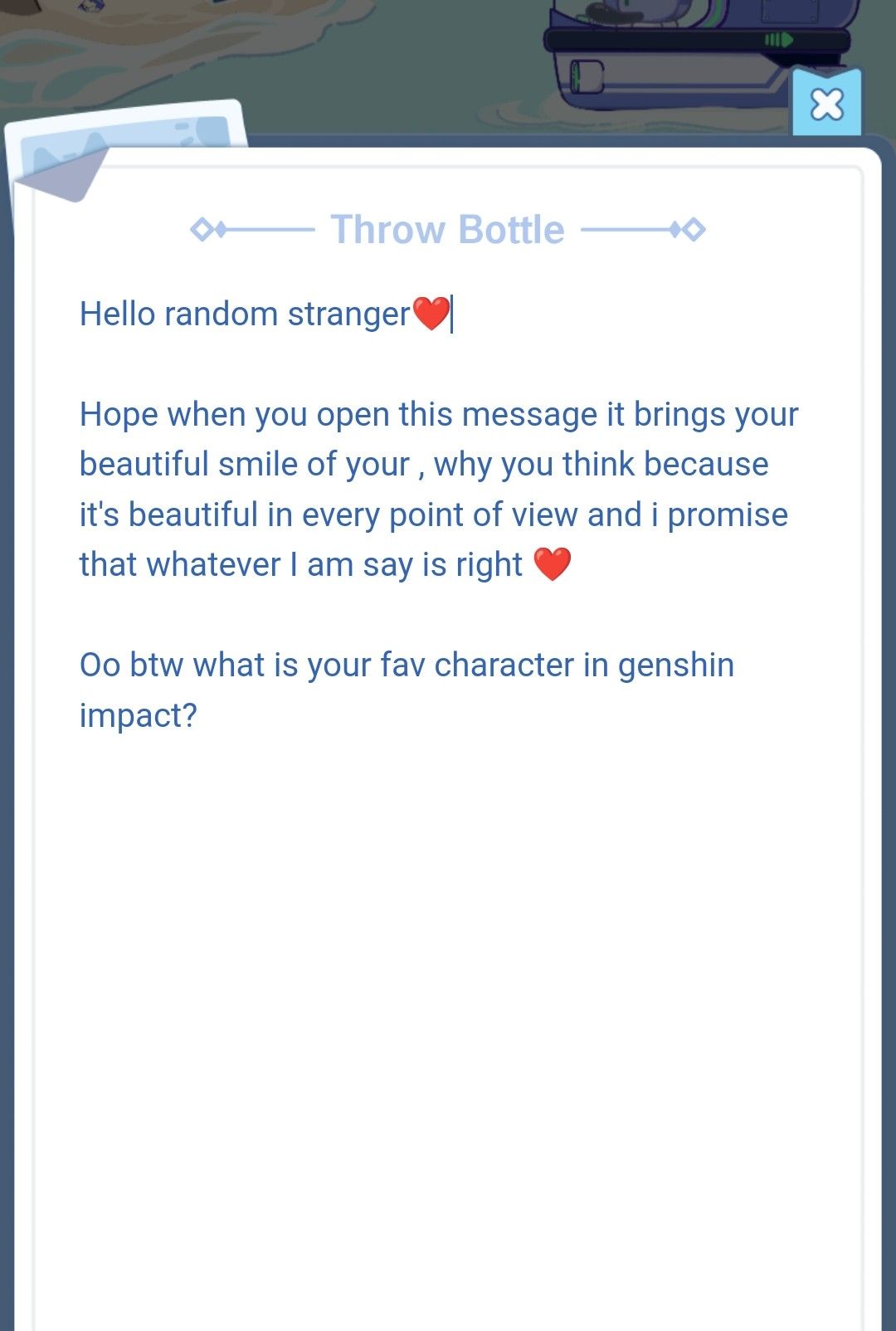 Hello random stranger pt1 Genshin Impact | HoYoLAB