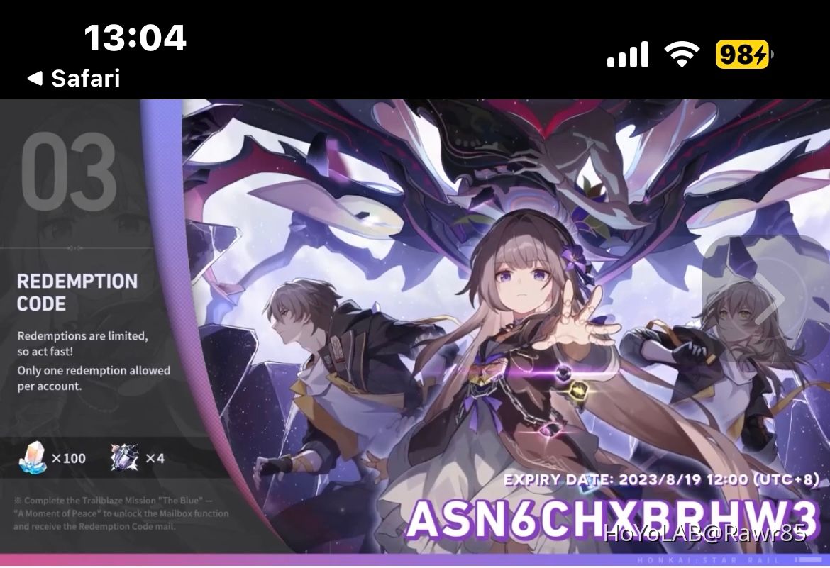 Star rail redeem codes Honkai: Star Rail | HoYoLAB