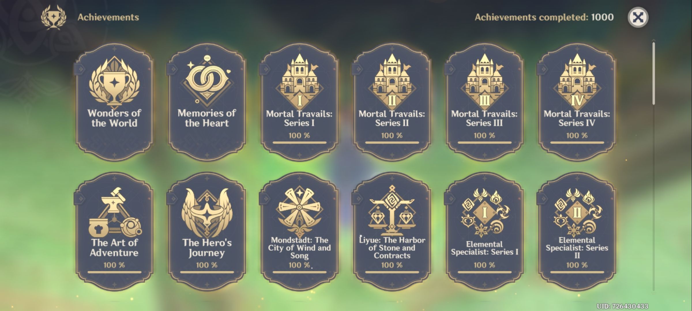 1000 Achievements Genshin Impact | HoYoLAB