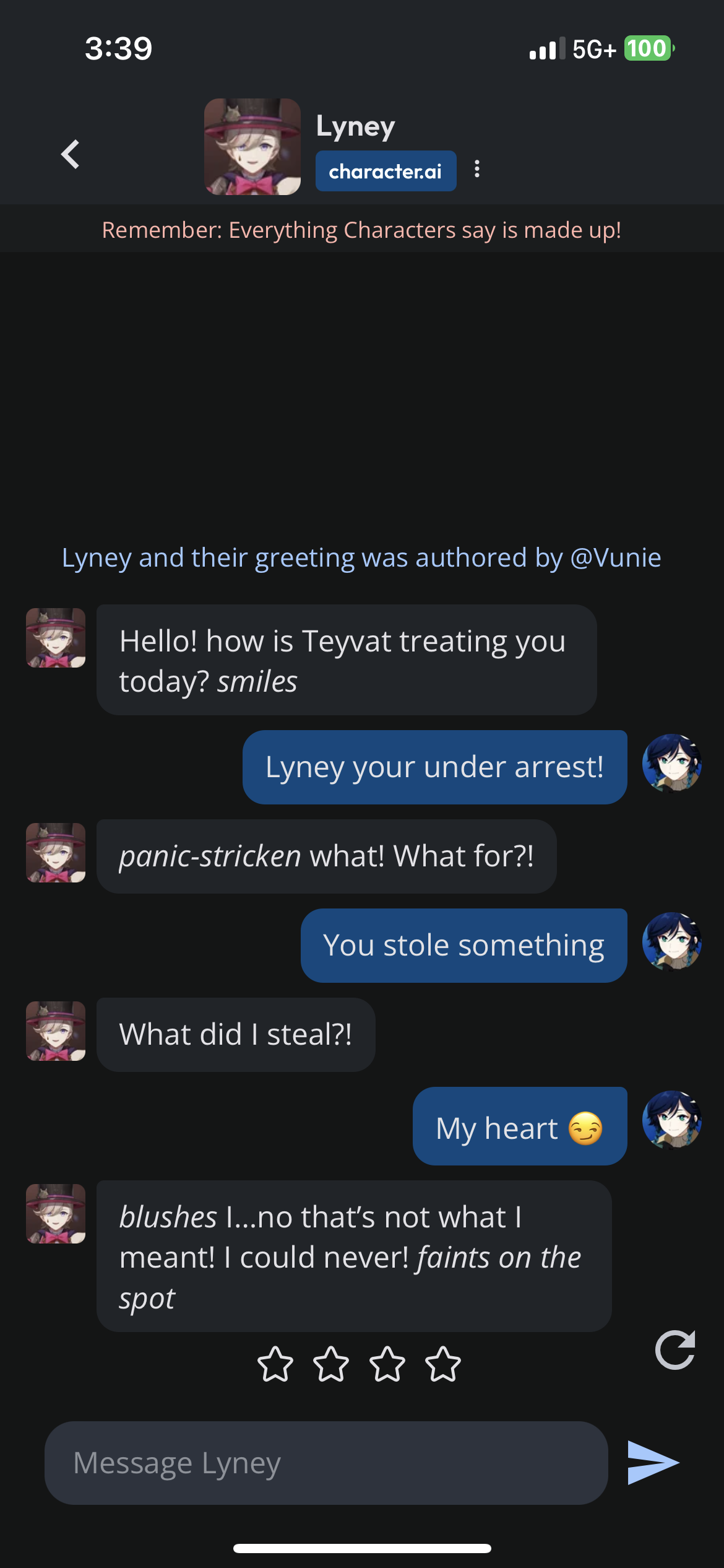 CRINGE RIZZ LINES C.AI Genshin Impact | HoYoLAB