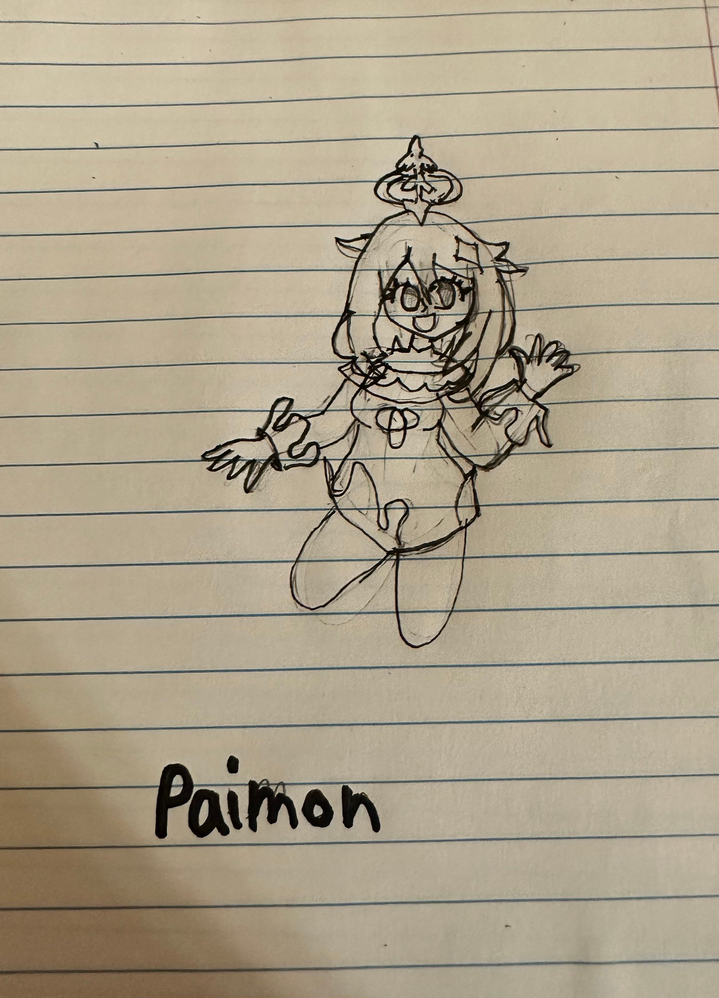 Paimon drawing! Genshin Impact | HoYoLAB