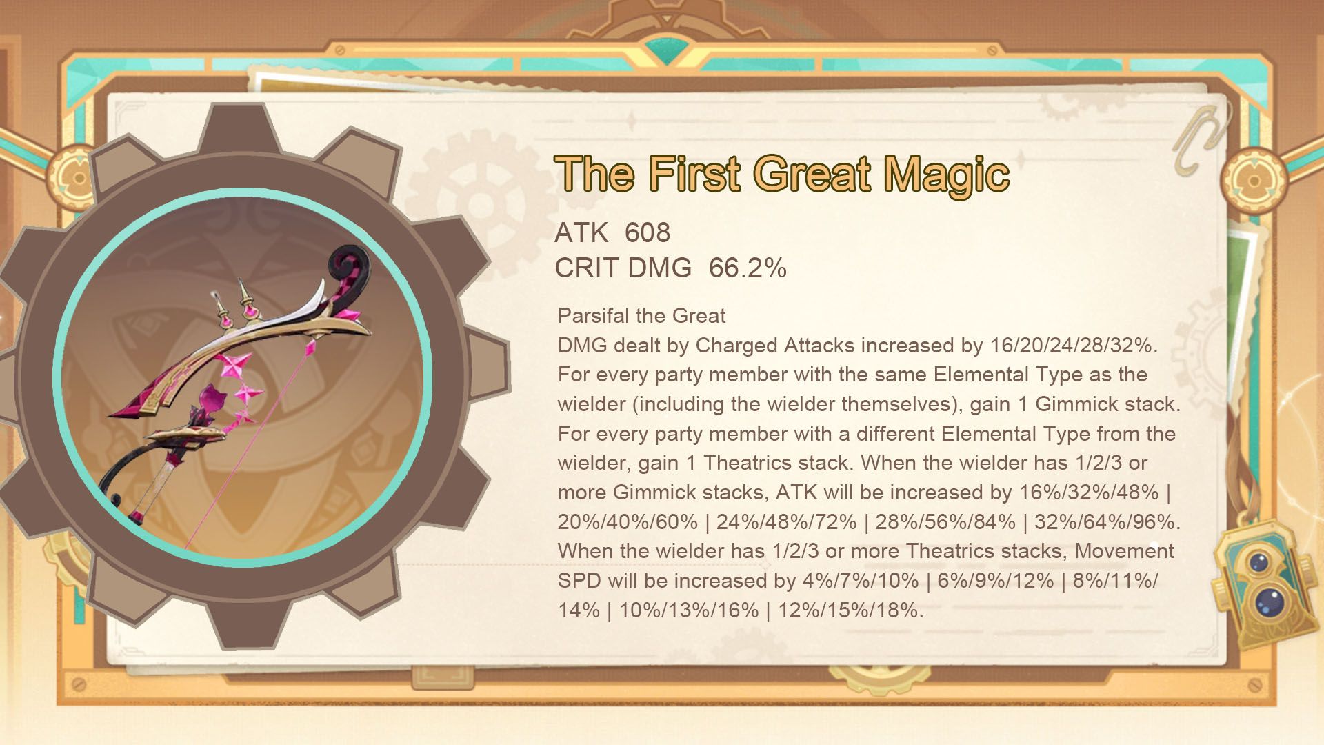 [V4.0] This Bow Is Pretty Great~ The First Great Magic – Weapon Value ...