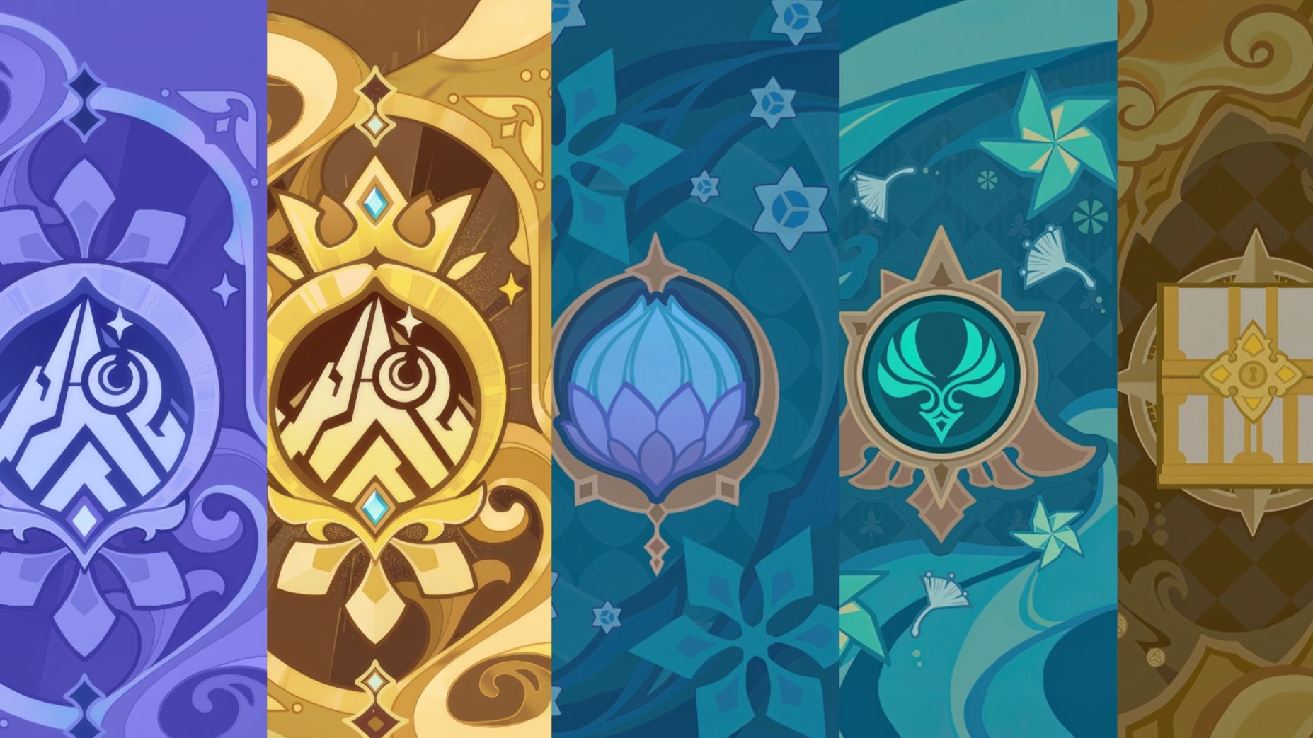 Genius Invokation TCG Card Back Wallpaper Collection 1 Genshin Impact ...