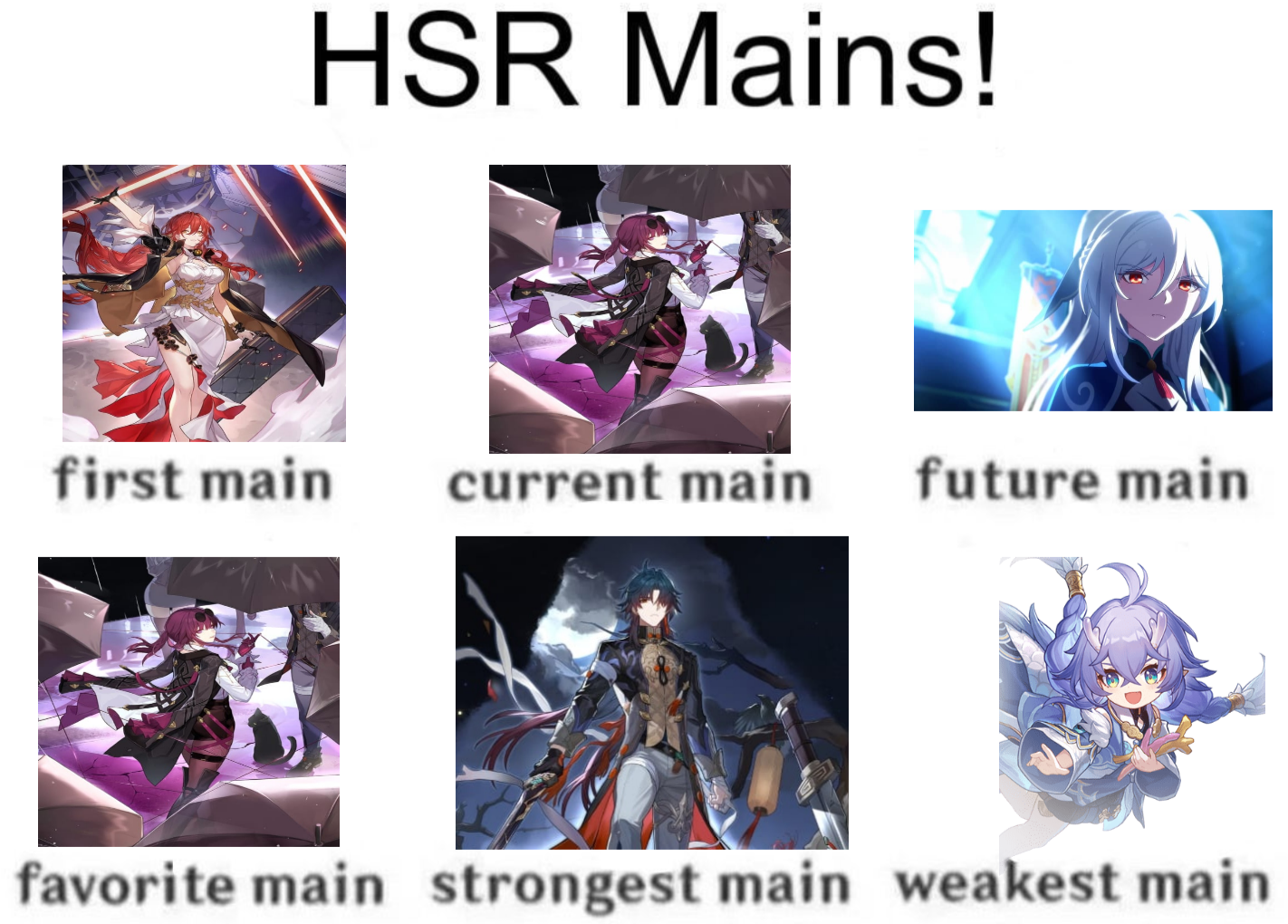 My HSR mains 👀 Honkai: Star Rail | HoYoLAB