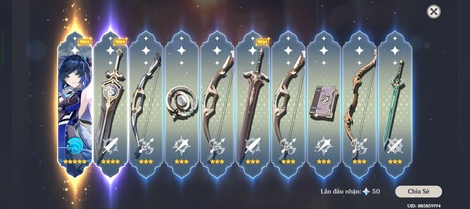 Trong khi roll Wanderer quài mà ko đươc thì lại roll ra yelan trong lần ...