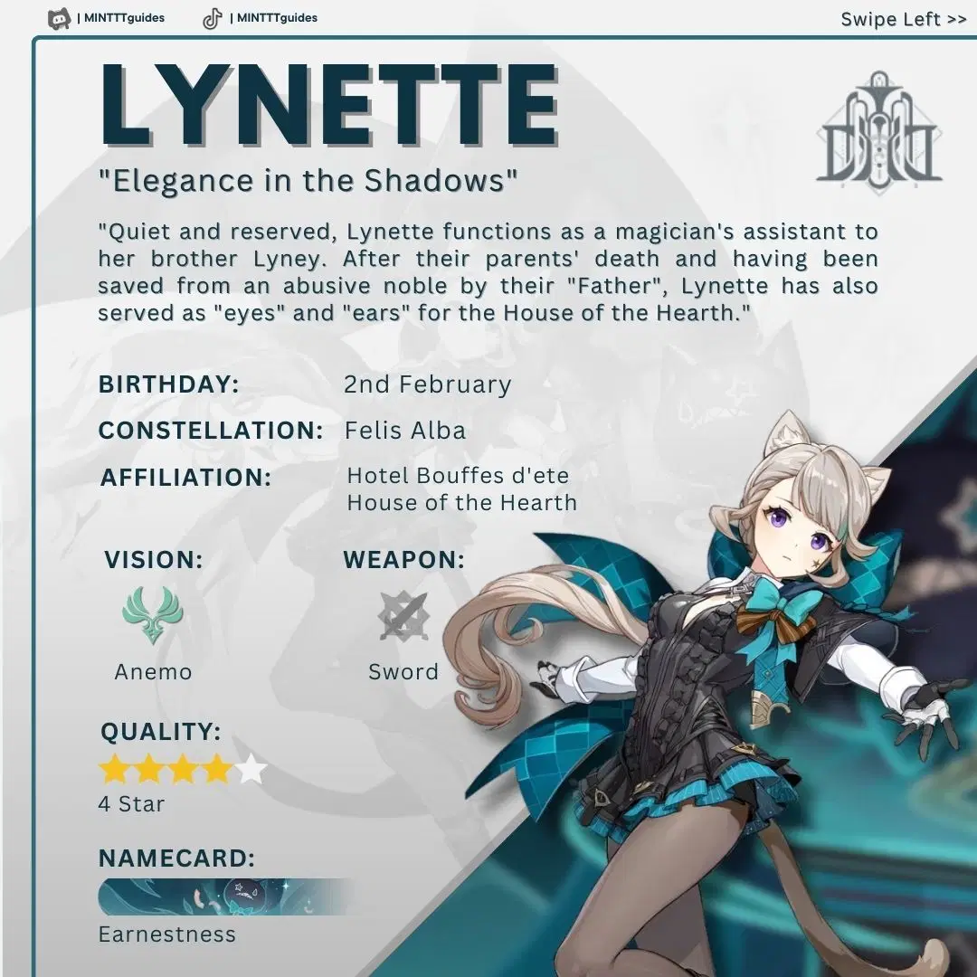 LYNETTE - BUILD GUIDE (V4.0) | GENSHIN IMPACT Genshin Impact | HoYoLAB