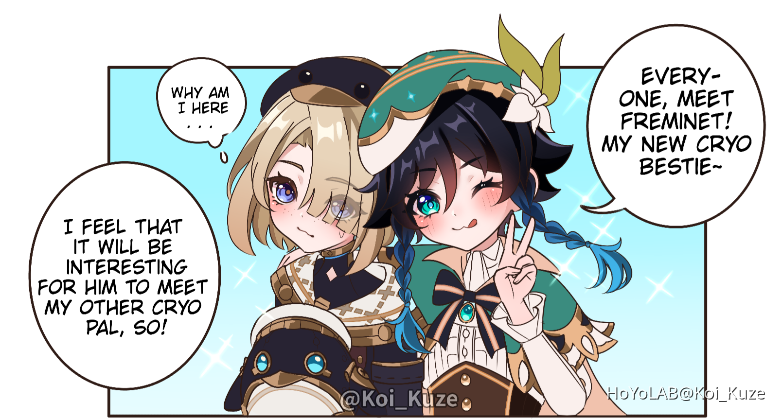 Venti matchmaker ft. Freminet & Chongyun (part 1) Genshin Impact | HoYoLAB