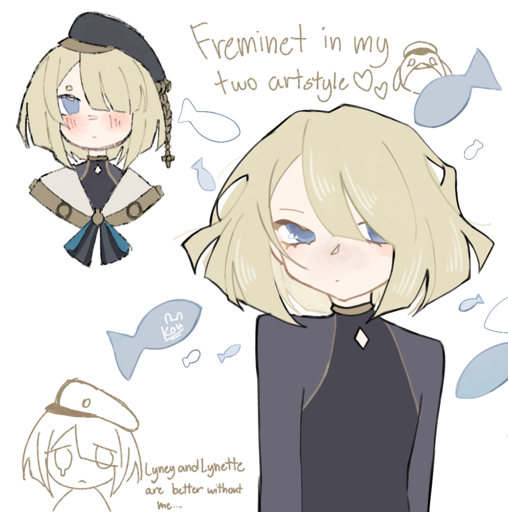 Freminet in my two artstyle Genshin Impact | HoYoLAB
