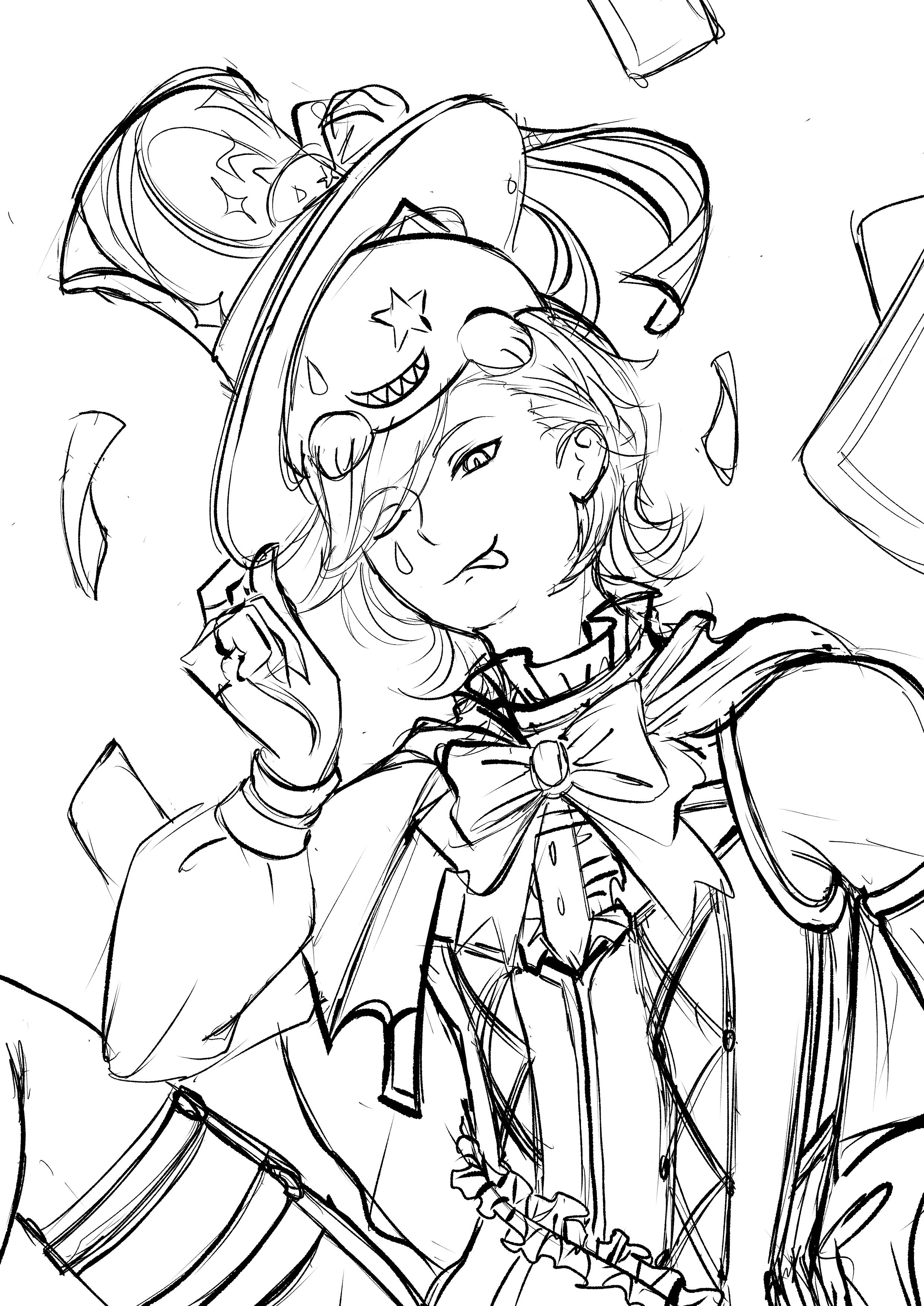 Lyney sketch Genshin Impact | HoYoLAB
