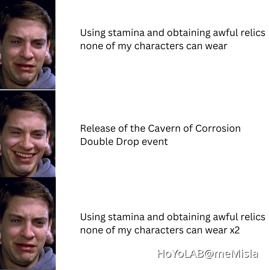 Tell me you're unlucky with Relics farming without telling me you're ...