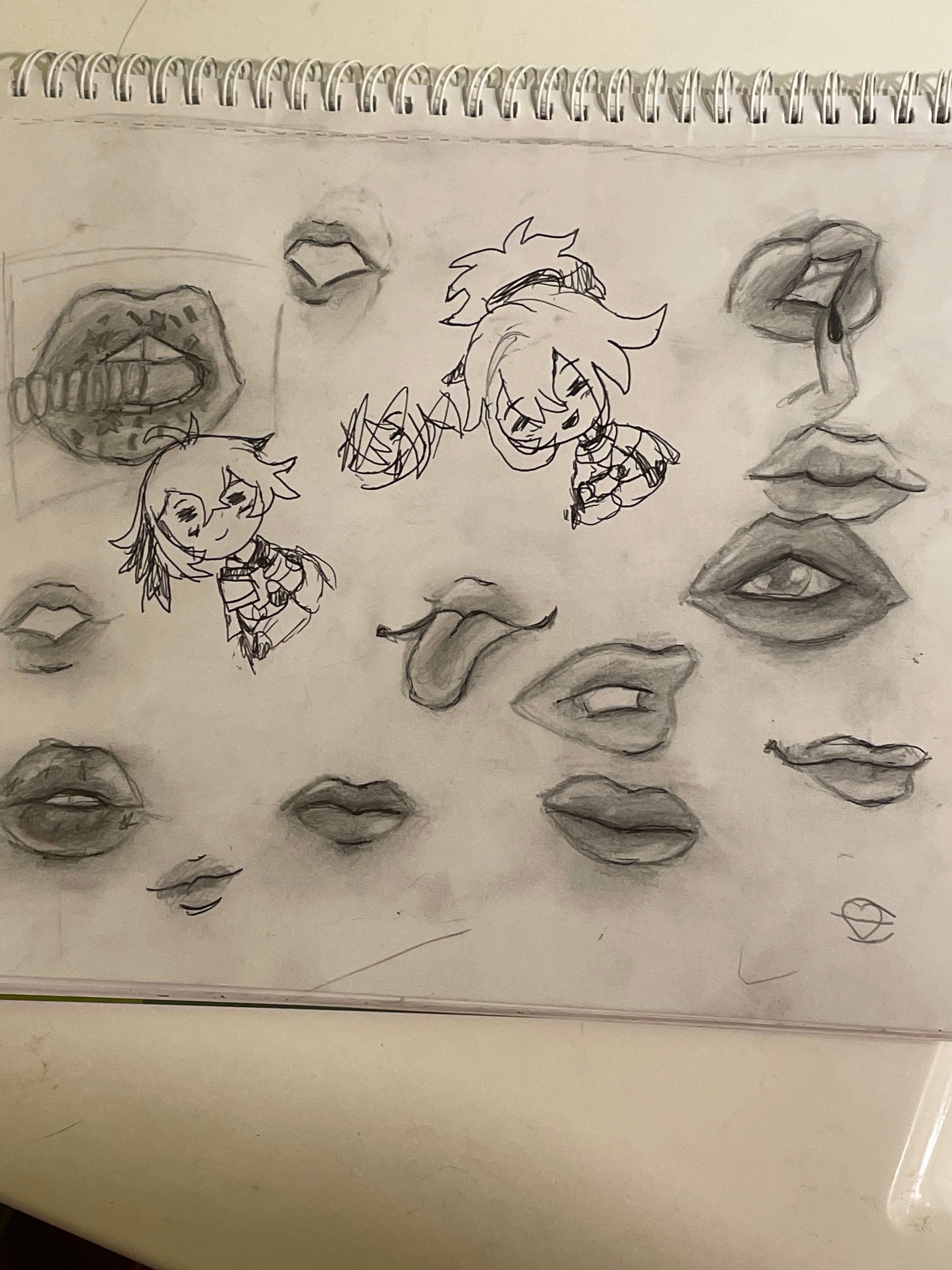 Some random drawings black/white coloring🌸 | HoYoLAB