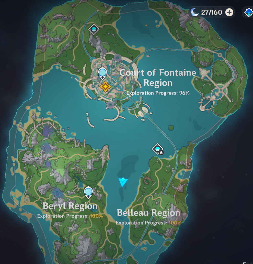You cannot 100% this version\'s Fontaine map (EDIT: READ COMMENT ...