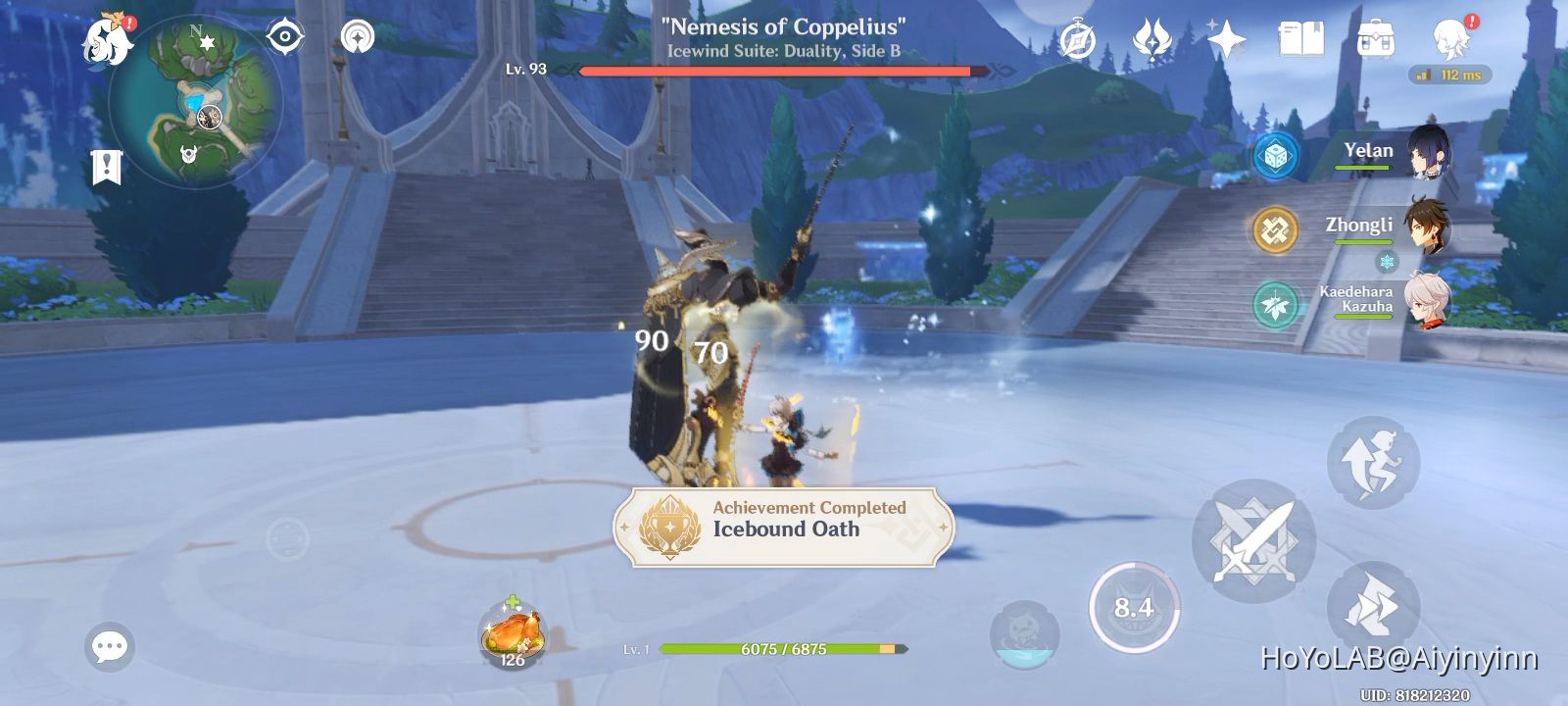 use lynette skill to yeet cryo shield aaaaa and achievement! 👁👁💖 ...