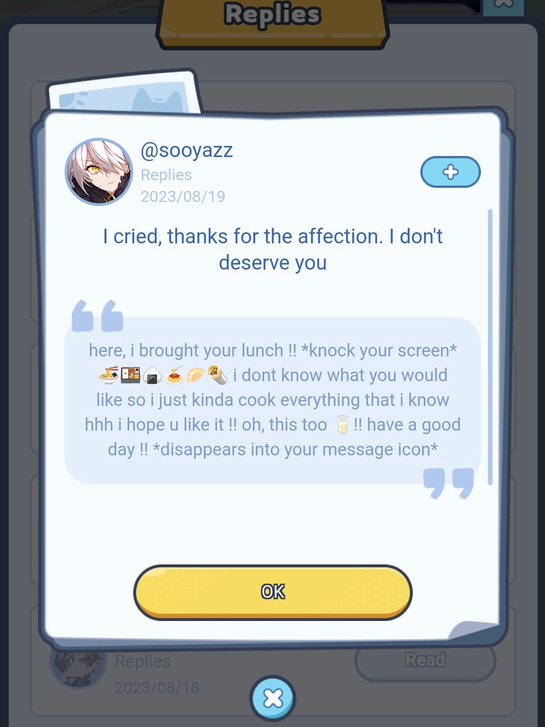 lunch reminder ¿? | HoYoLAB