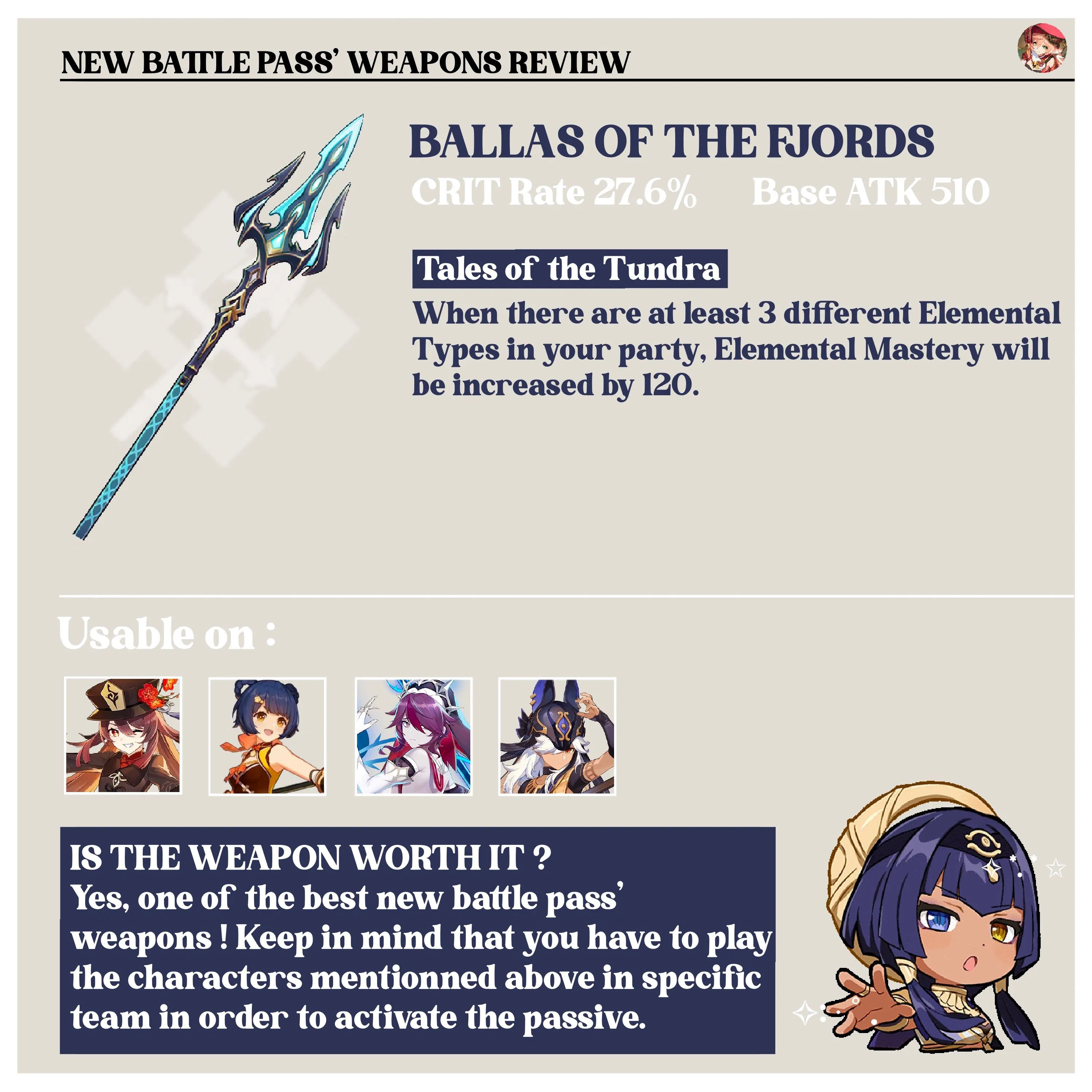 New battle pass’ weapons review Genshin Impact | HoYoLAB