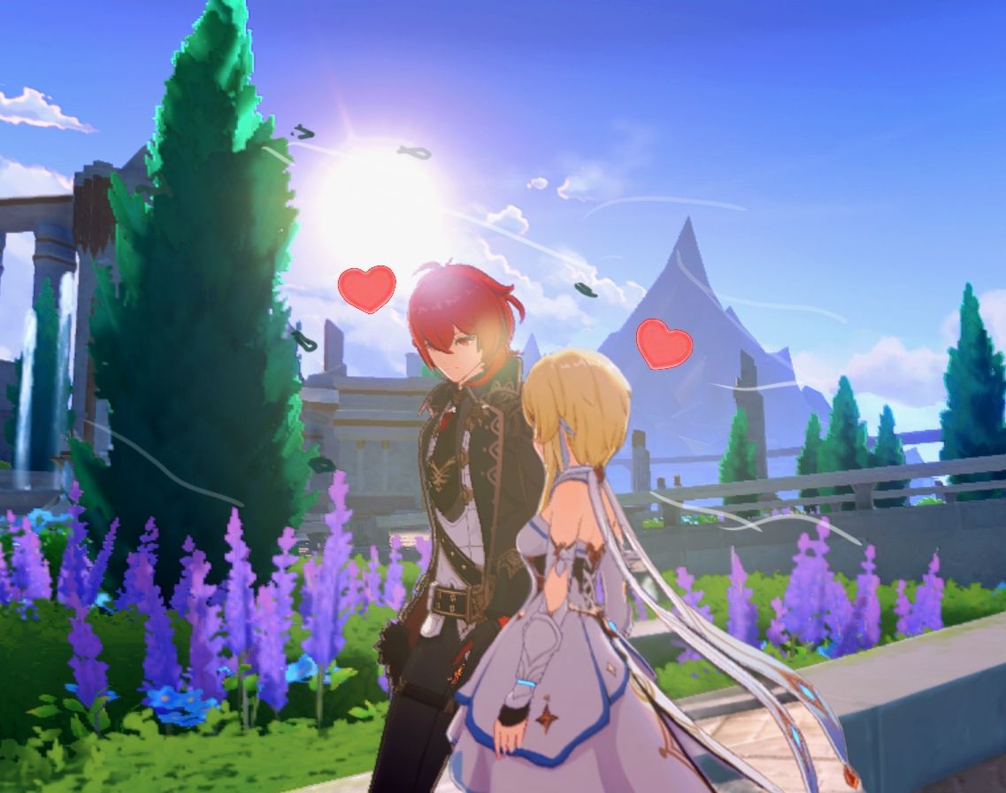 Diluc and Lumine taking a walk in Fontaine ️ Genshin Impact | HoYoLAB