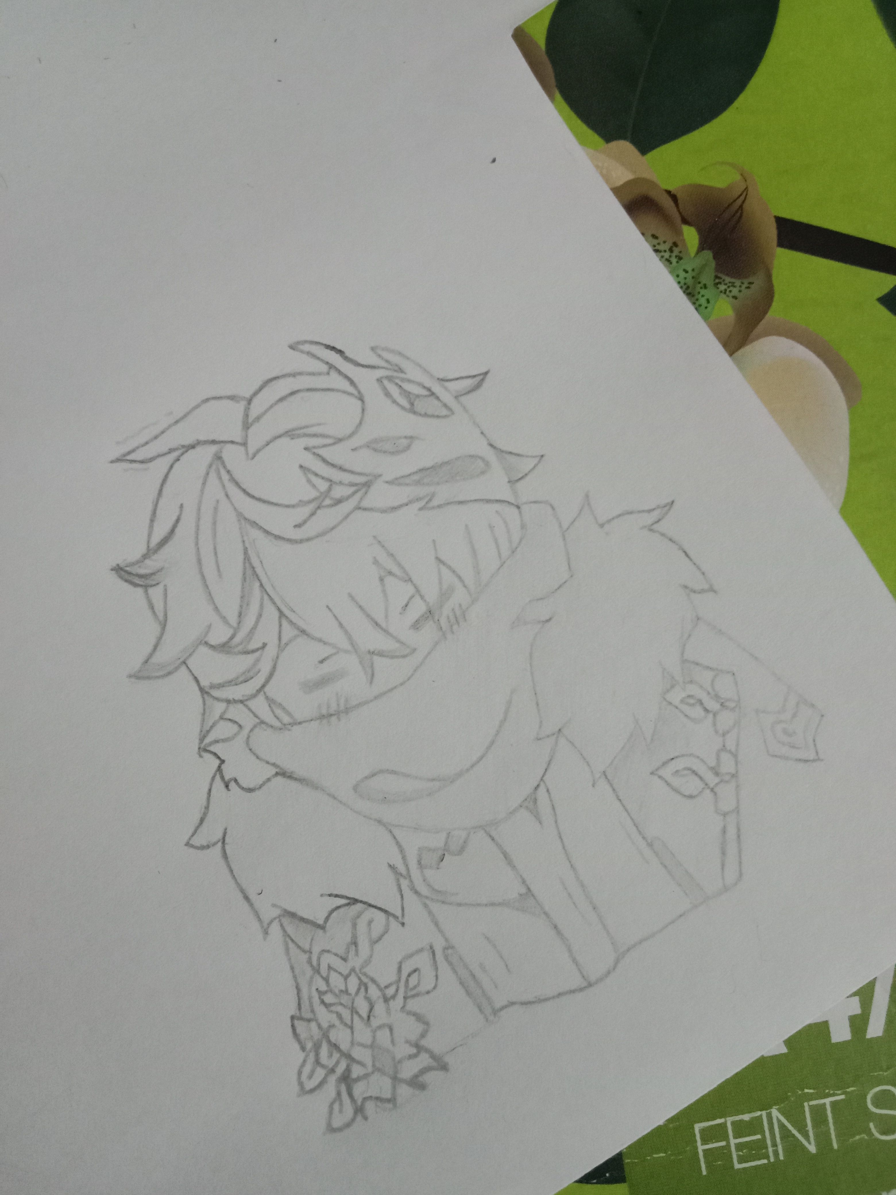 Childe drawing.. Genshin Impact | HoYoLAB