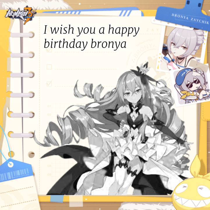 Happy birthday bronya Honkai Impact 3rd | HoYoLAB